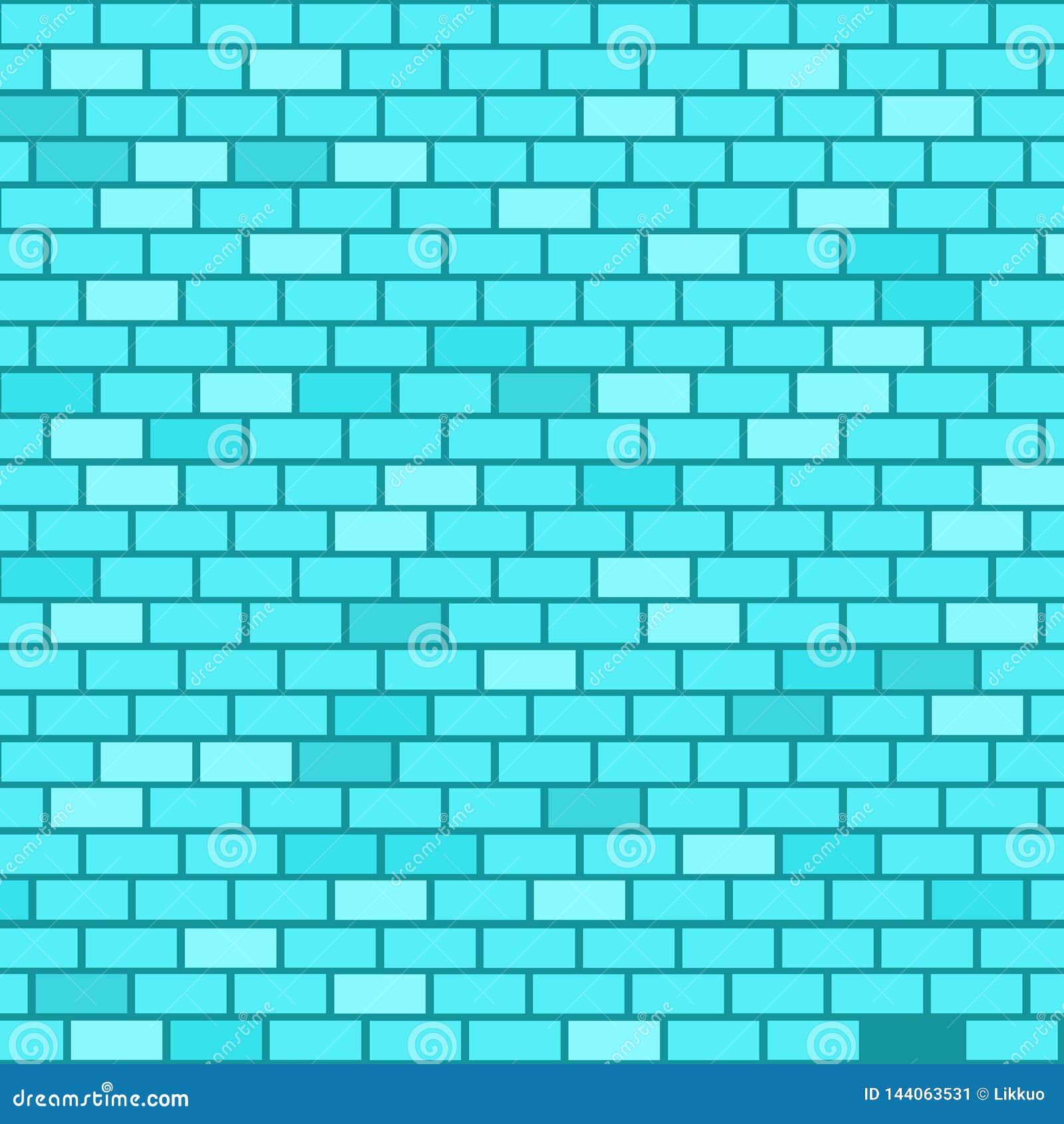 Abstract Blue Brick Vector Background. Stock Vector - Illustration of ...