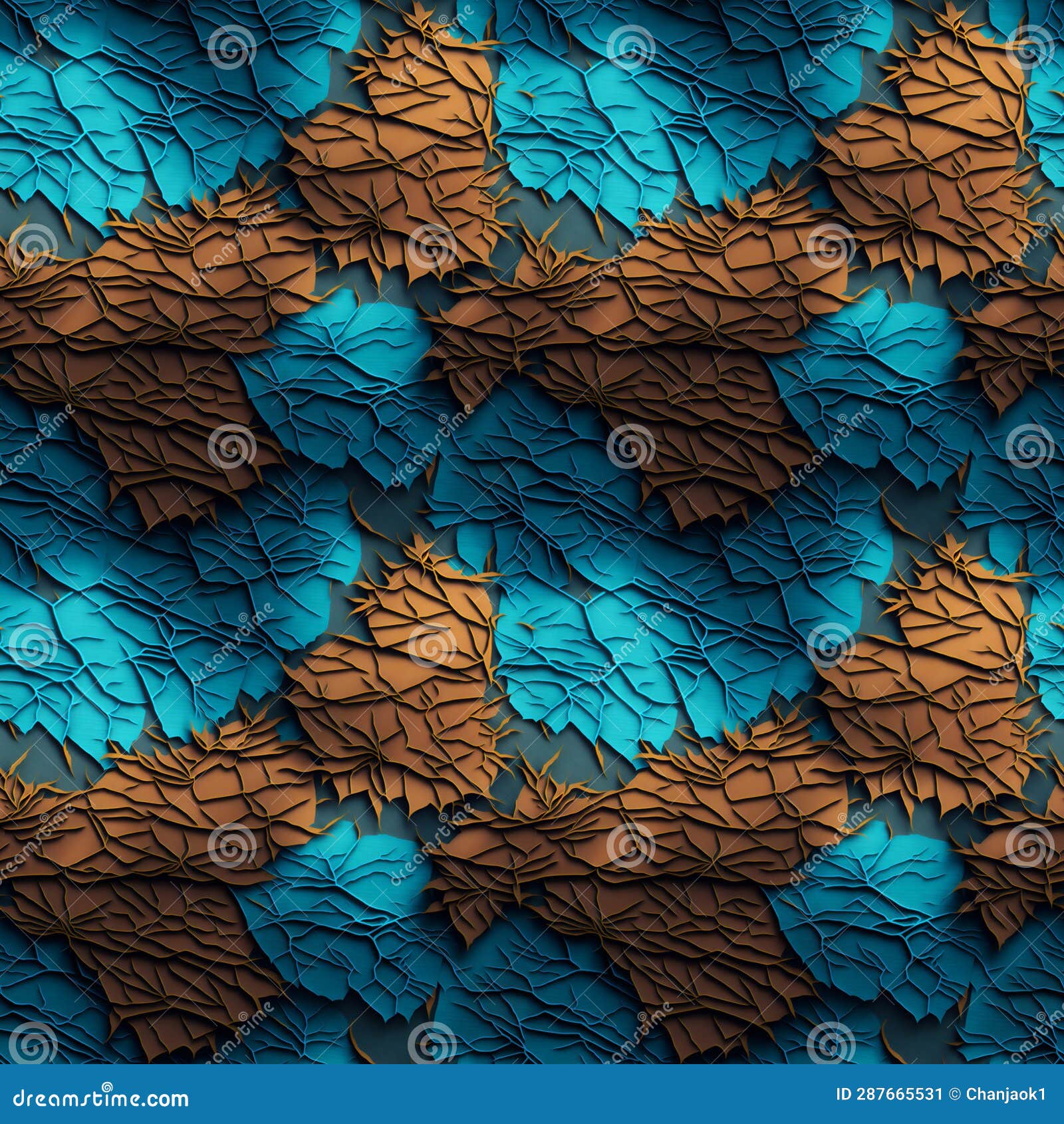 Abstract Blue and Brown Seamless Pattern. Texture Template. Seamless ...