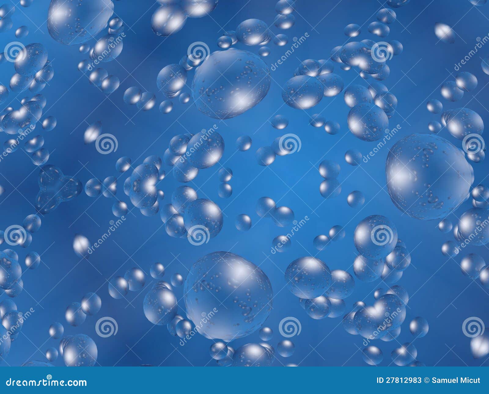 Abstract Blue Bubble Pattern Stock Illustration - Illustration of macro ...