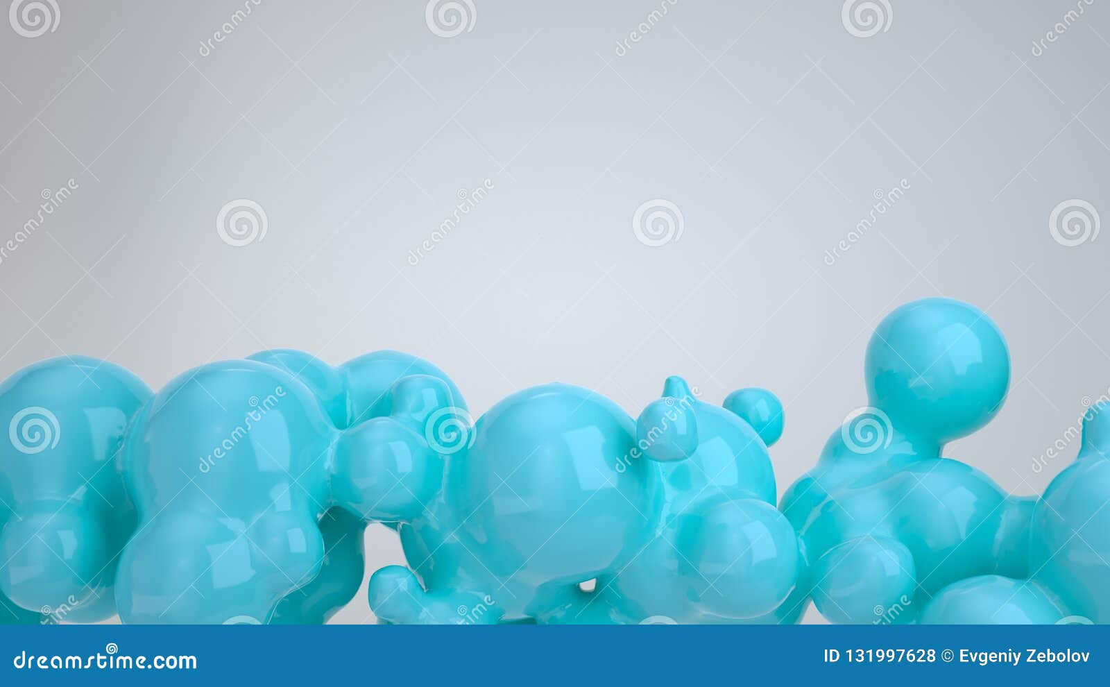 Abstract Blue Bubble from Spherecial Shapes Stock Illustration ...