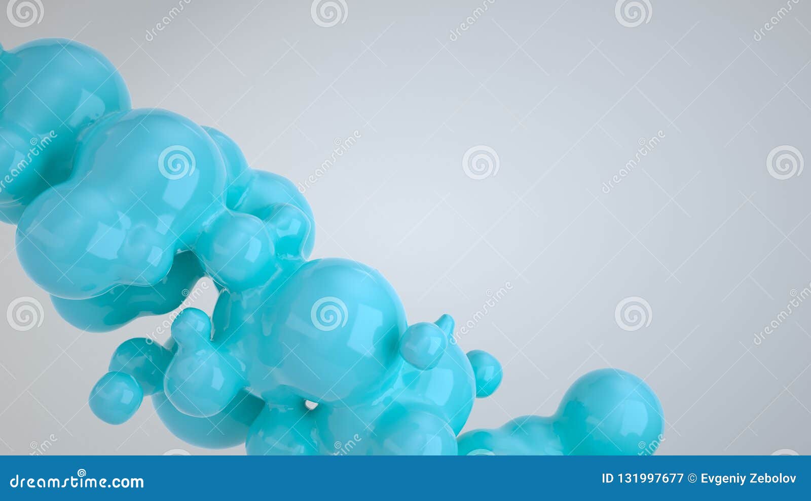 Abstract Blue Bubble from Spherecial Shapes Stock Illustration ...