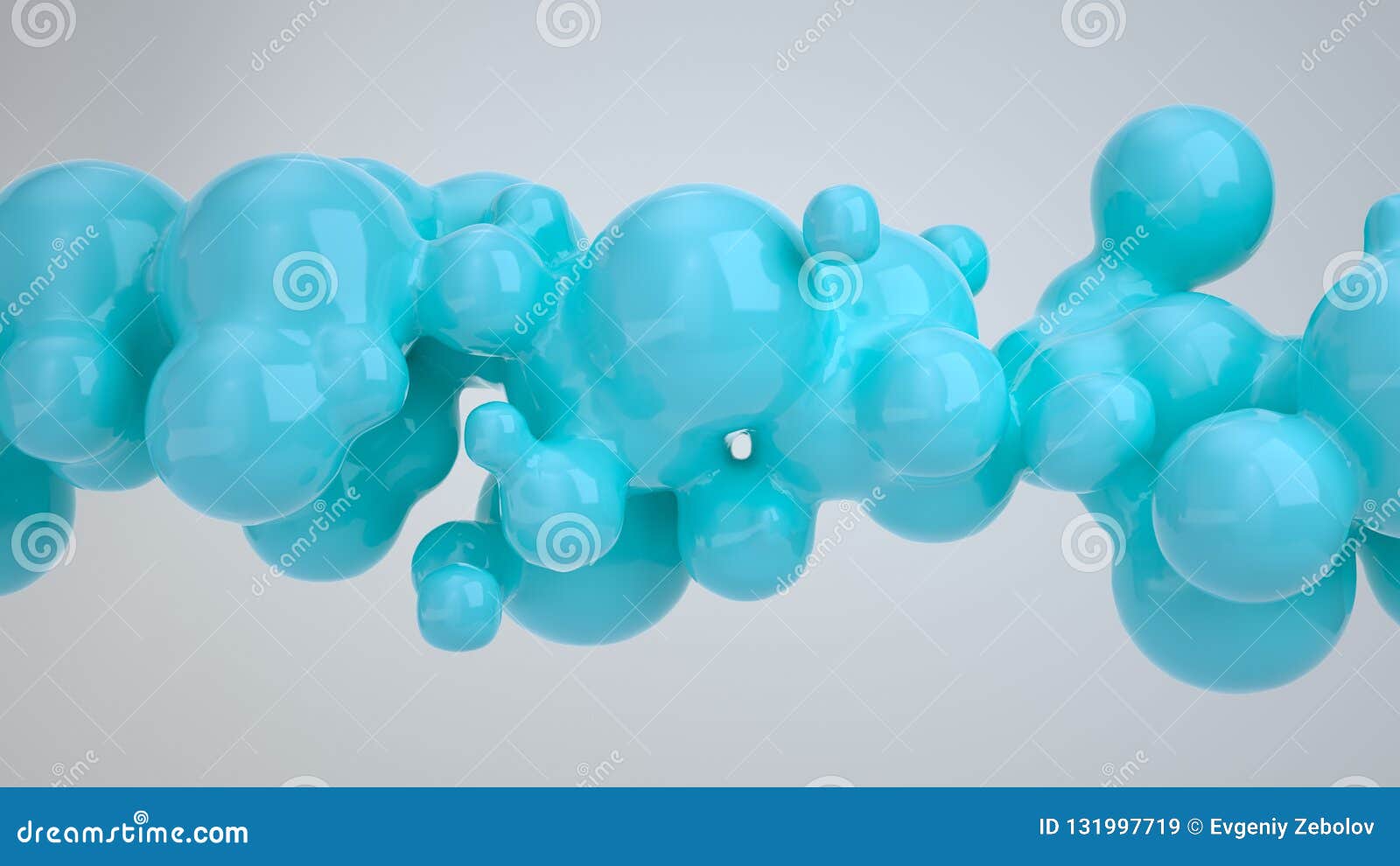 Abstract Blue Bubble from Spherecial Shapes Stock Illustration ...