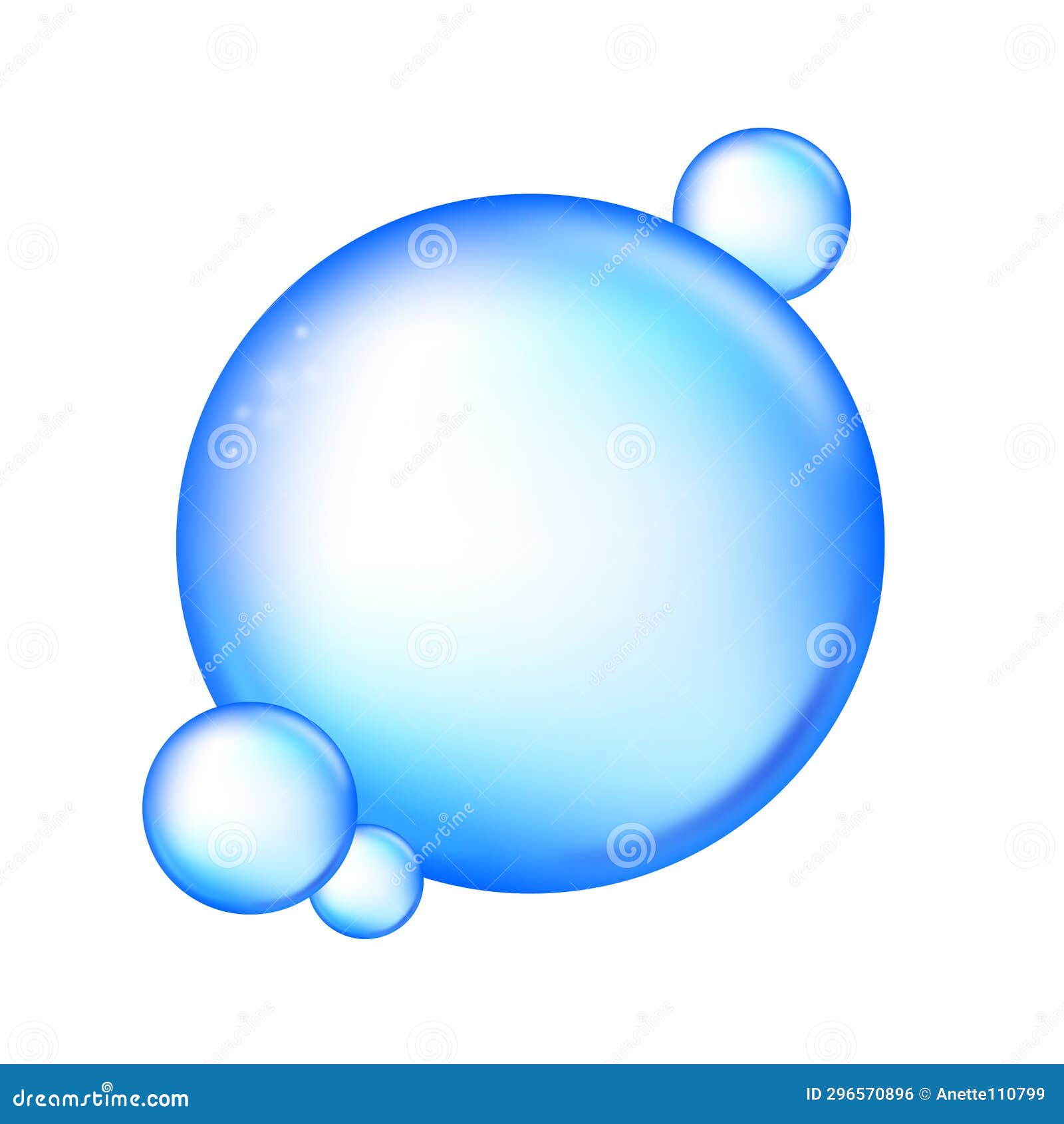 Abstract Blue Bubble Vector Design Stock Illustration - Illustration of ...