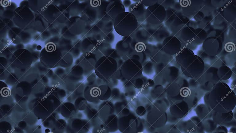 Abstract Blue Bubbles Motion Background. Design. Floating Abstract Blue ...