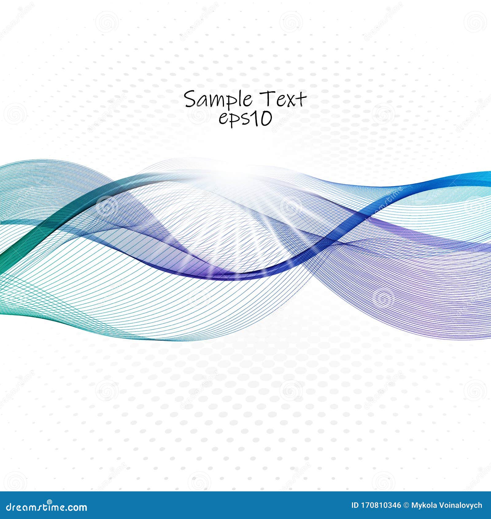 Abstract Blue Business Technology Colorful Wave Vector Background Eps10 ...