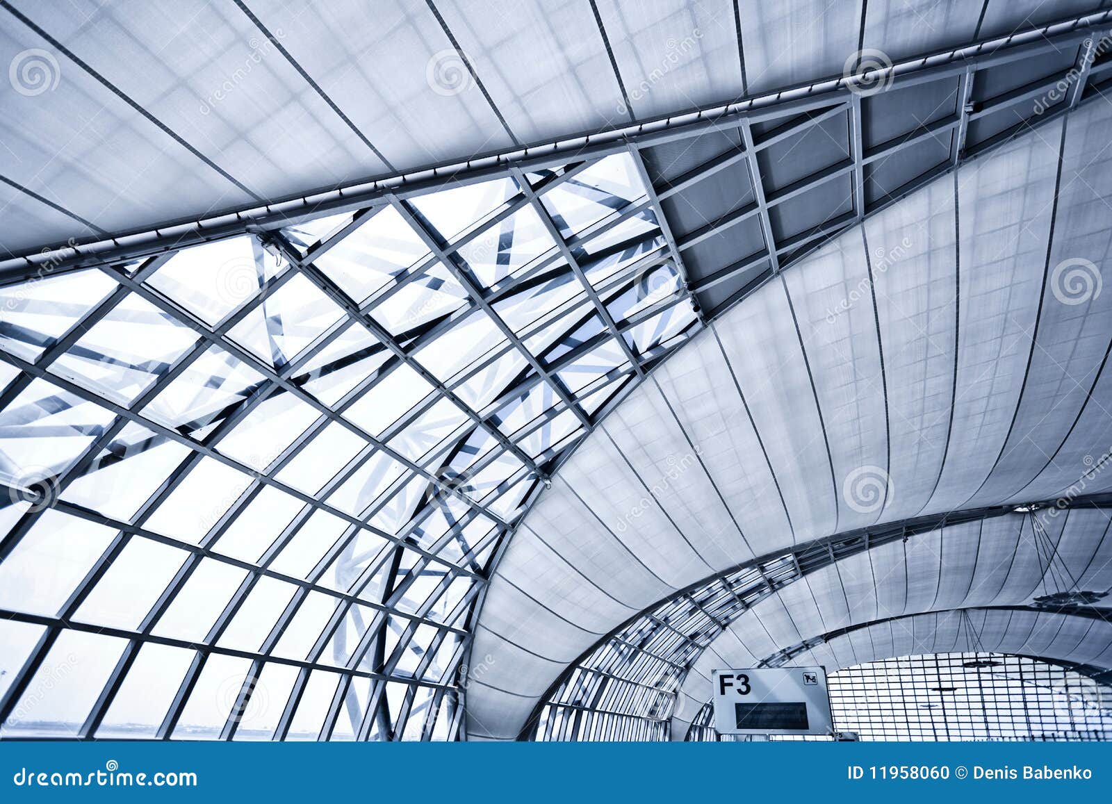 Abstract Blue Ceiling Interior Background Stock Photo | CartoonDealer ...