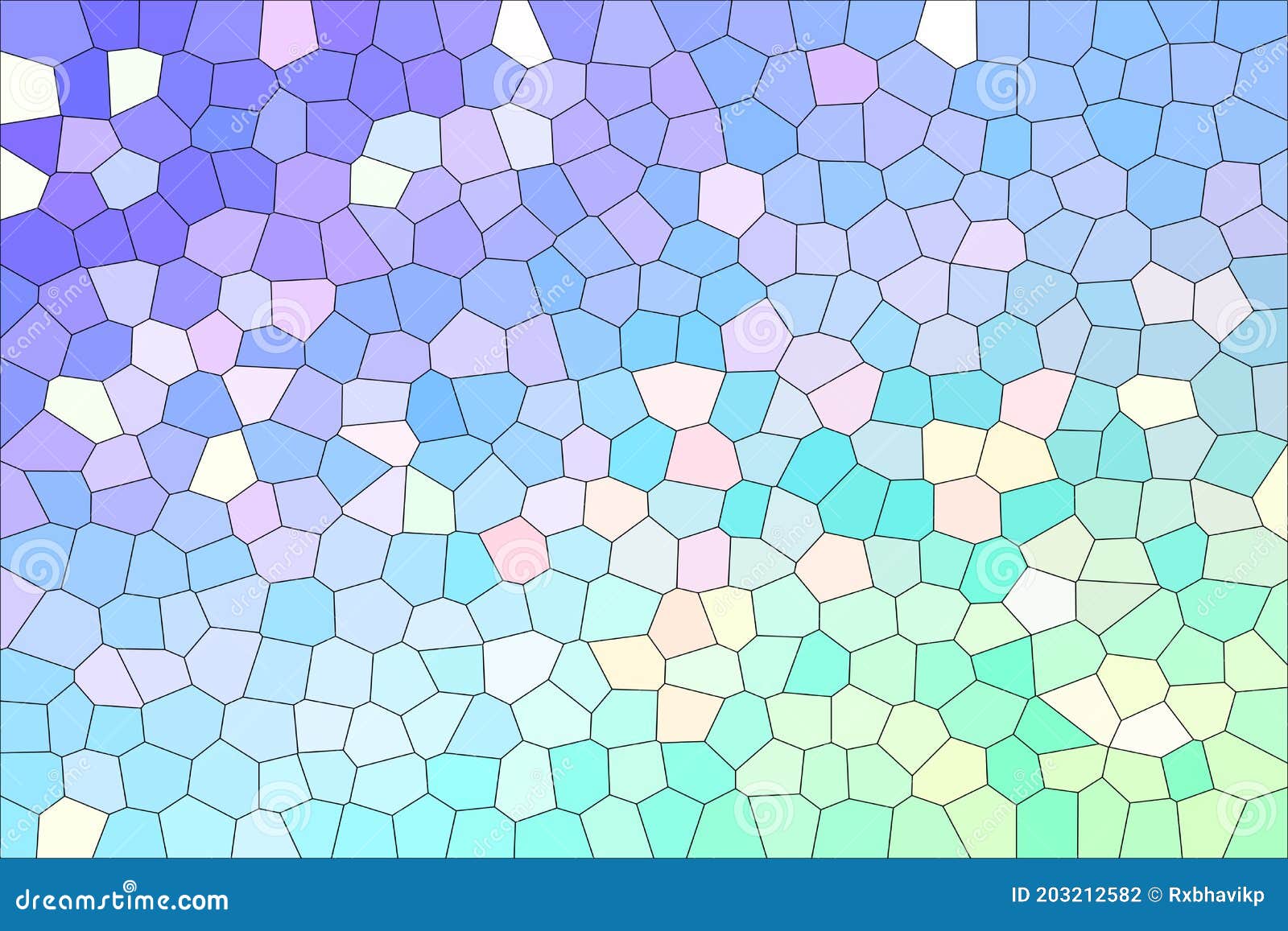 Abstract Blue & Celeste Teal Gradient Modern Mosaic Tiles Material ...