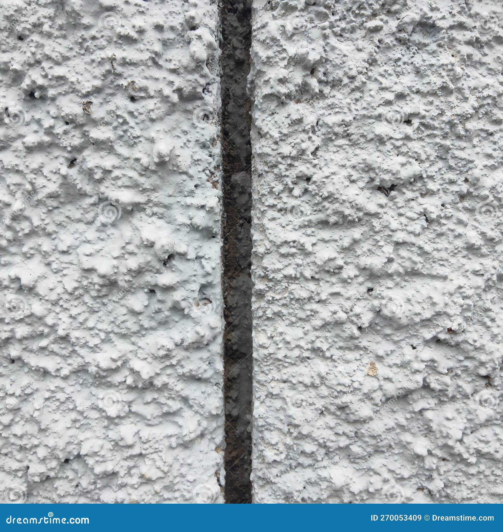 Abstract Blue Cement Wall Split in Two Stock Image - Image of abstract ...