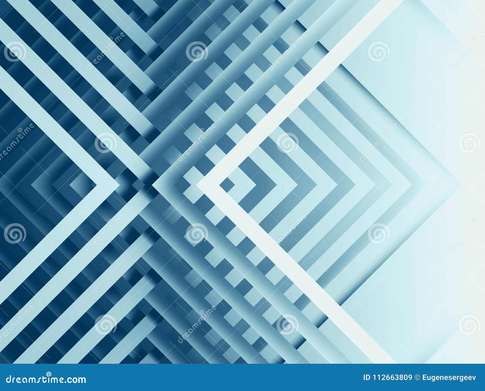 Abstract Blue Cg Background, Geometric Stock Illustration ...