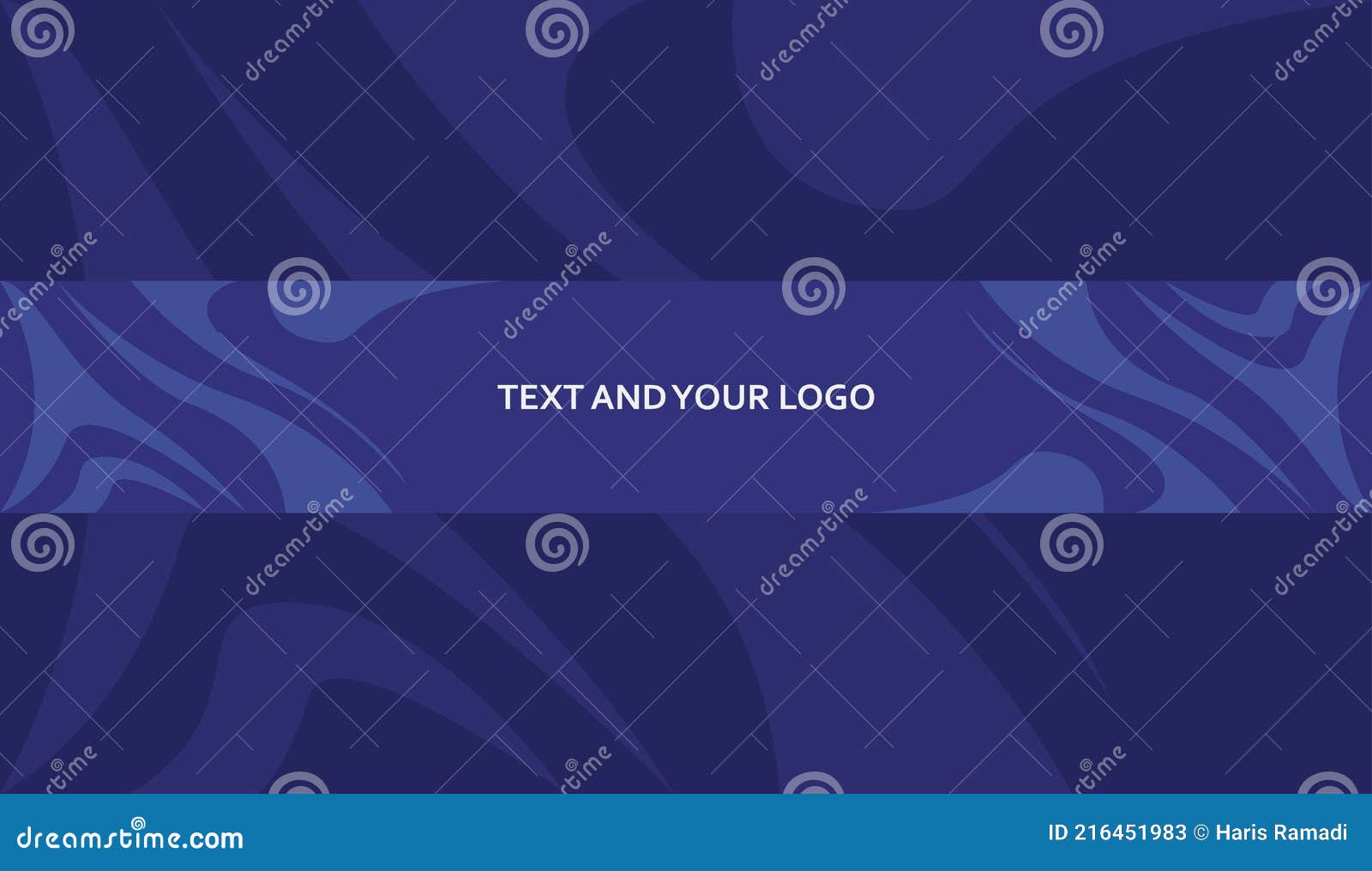 Abstract Blue Channel Banner Template Ilustración del Vector ...