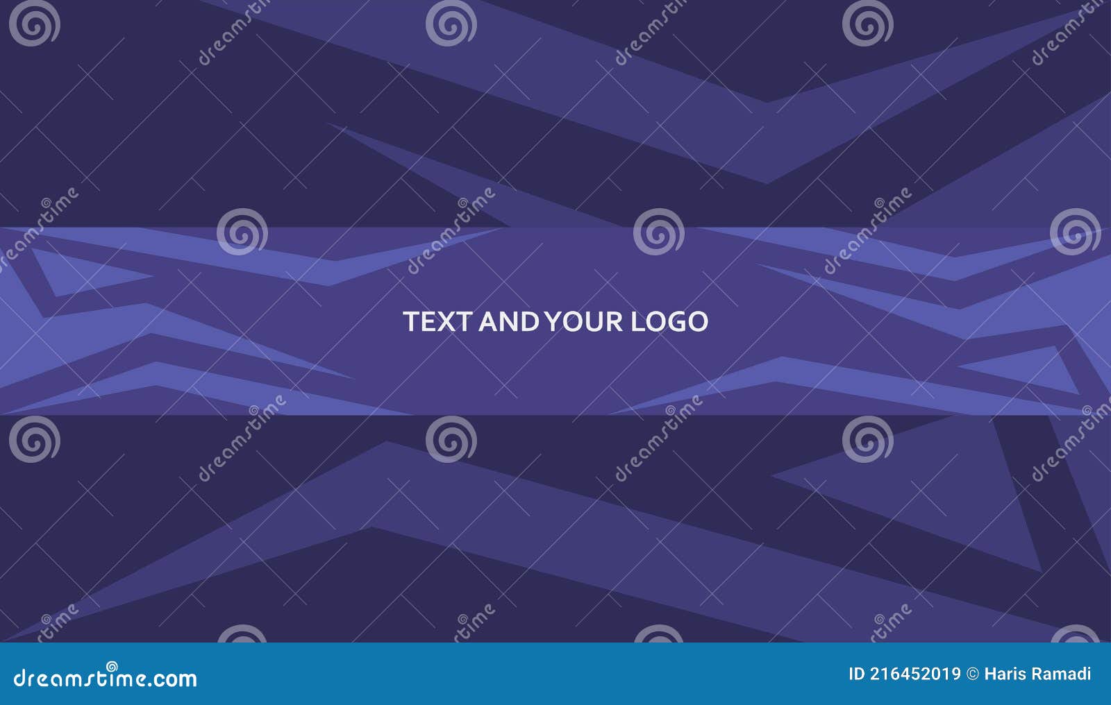Abstract Blue Channel Banner Template Ilustración del Vector ...
