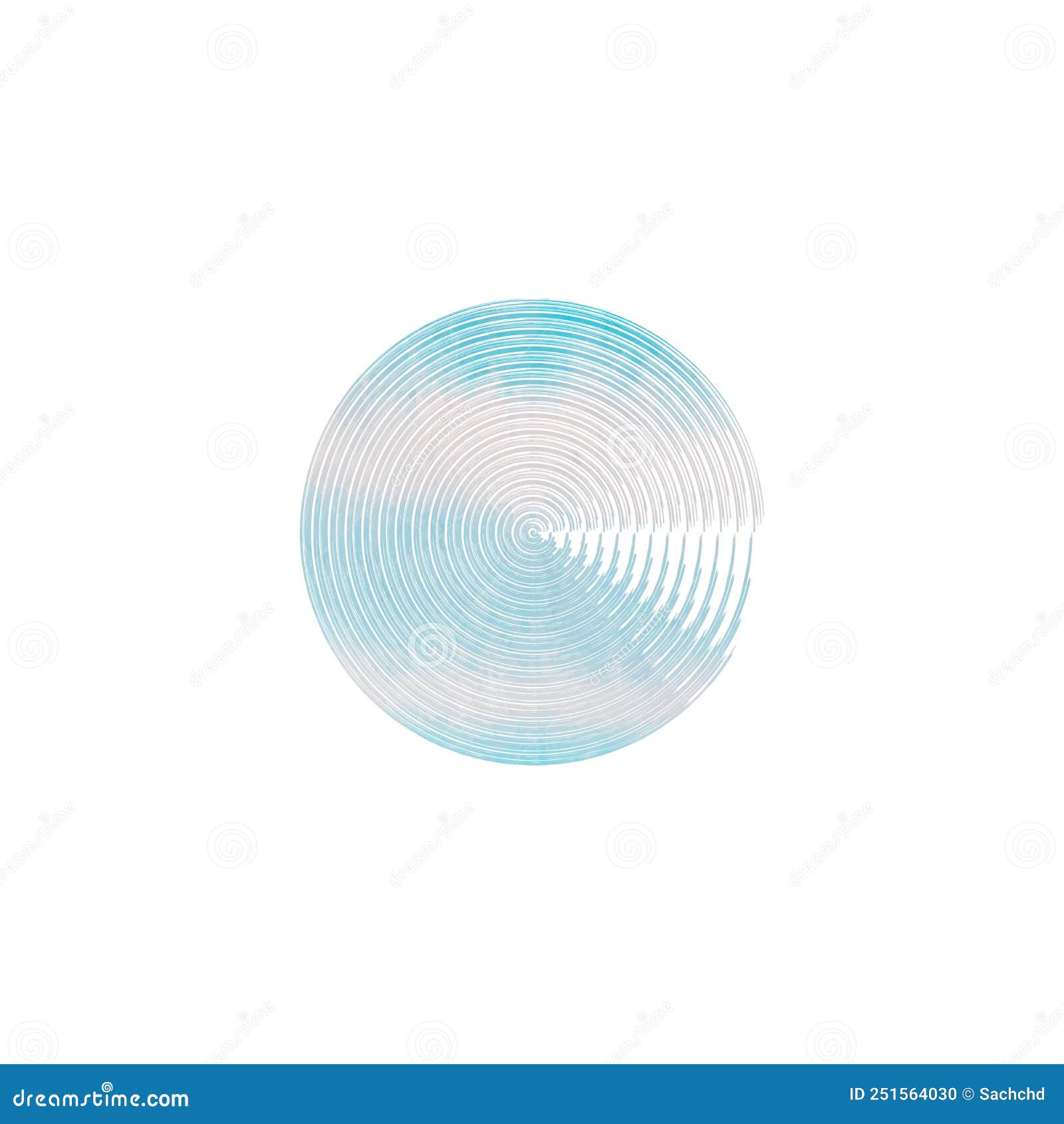 Abstract Blue Circle Background Stock Vector - Illustration of shape ...