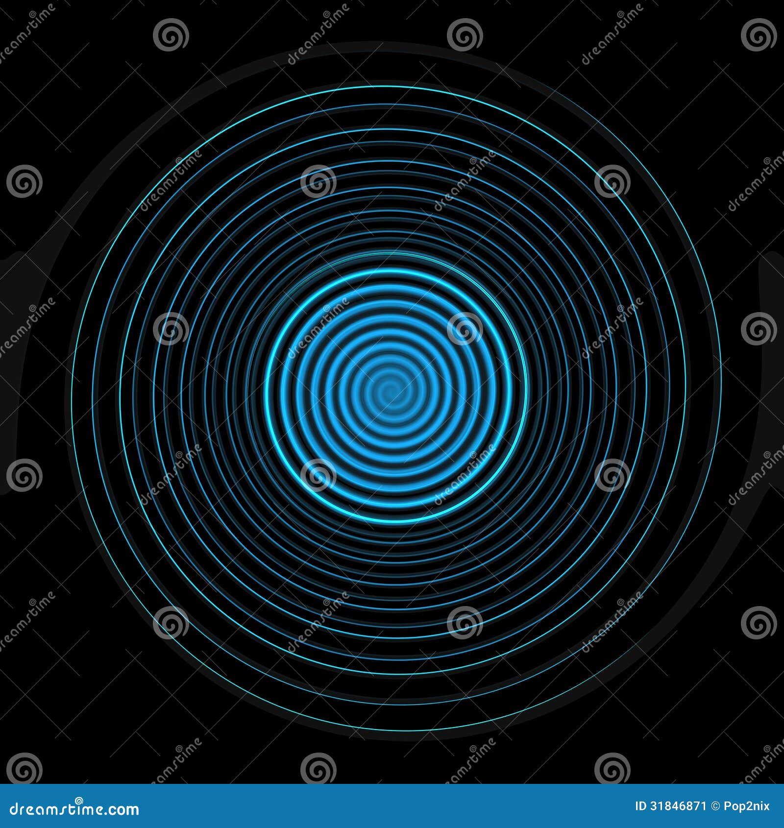 Abstract blue circle stock illustration. Illustration of bright - 31846871