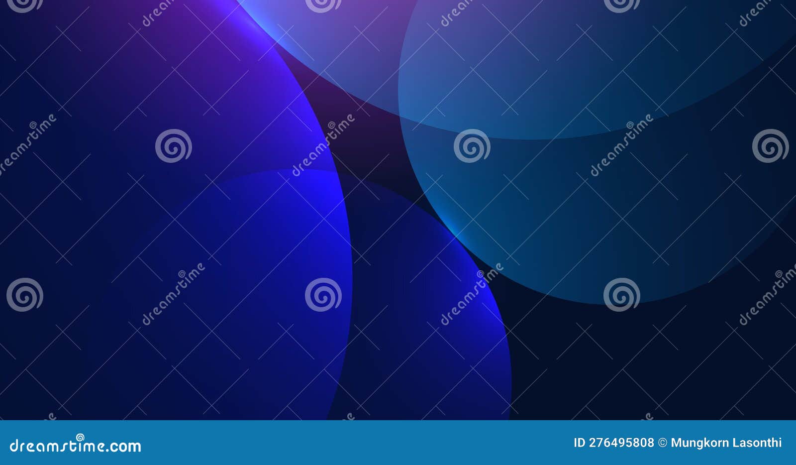 Abstract Blue Circle Presentation Background. Modern Minimal Design ...