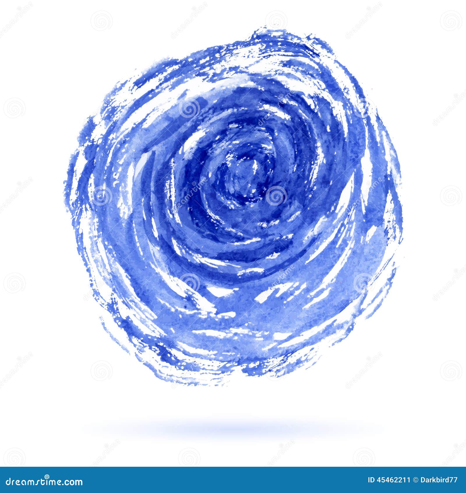 Abstract Blue Circle Watercolor Background Stock Illustration ...