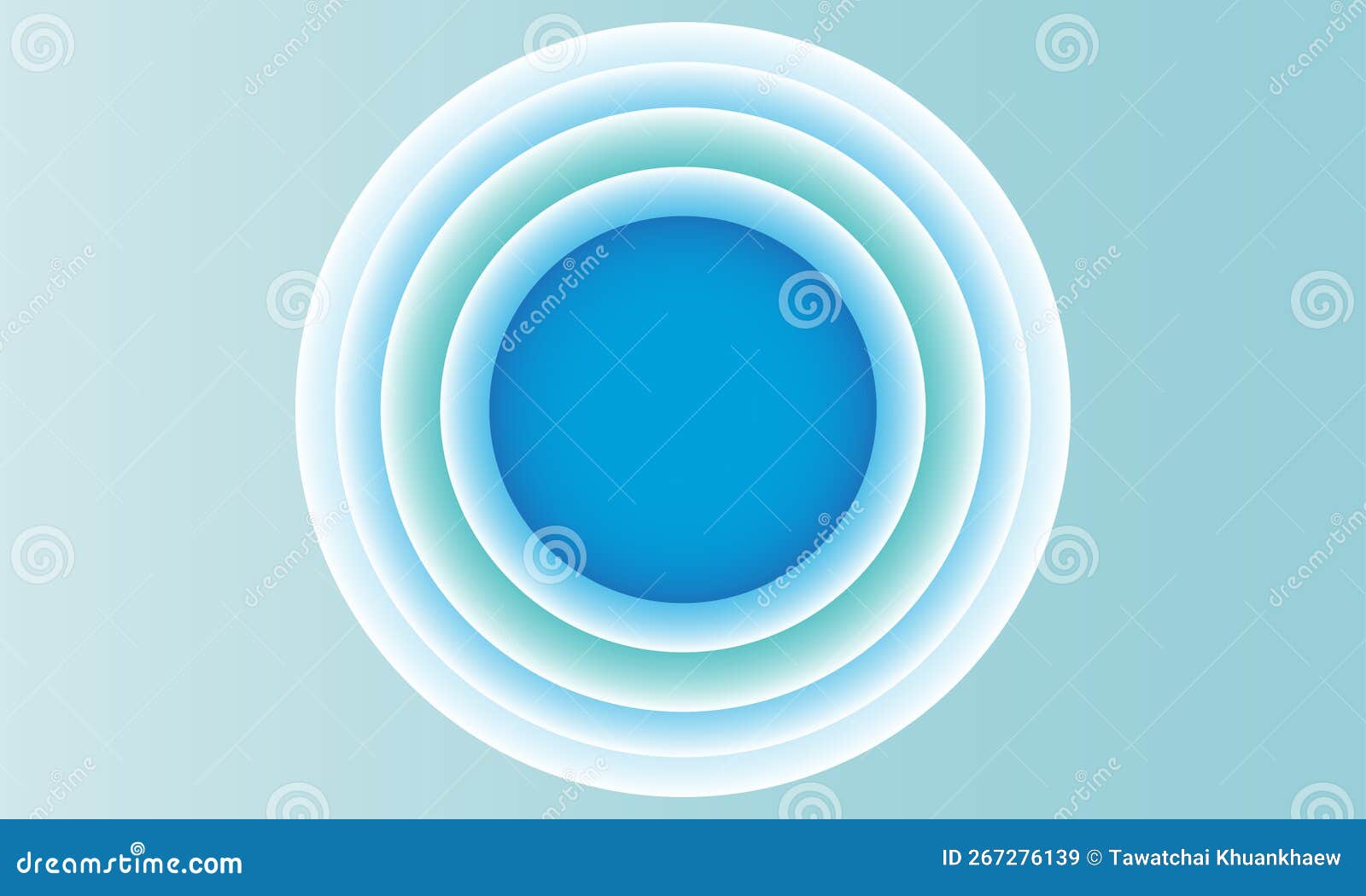 Abstract Blue Circle Wave Line Abstract Background. Vector Illustration ...
