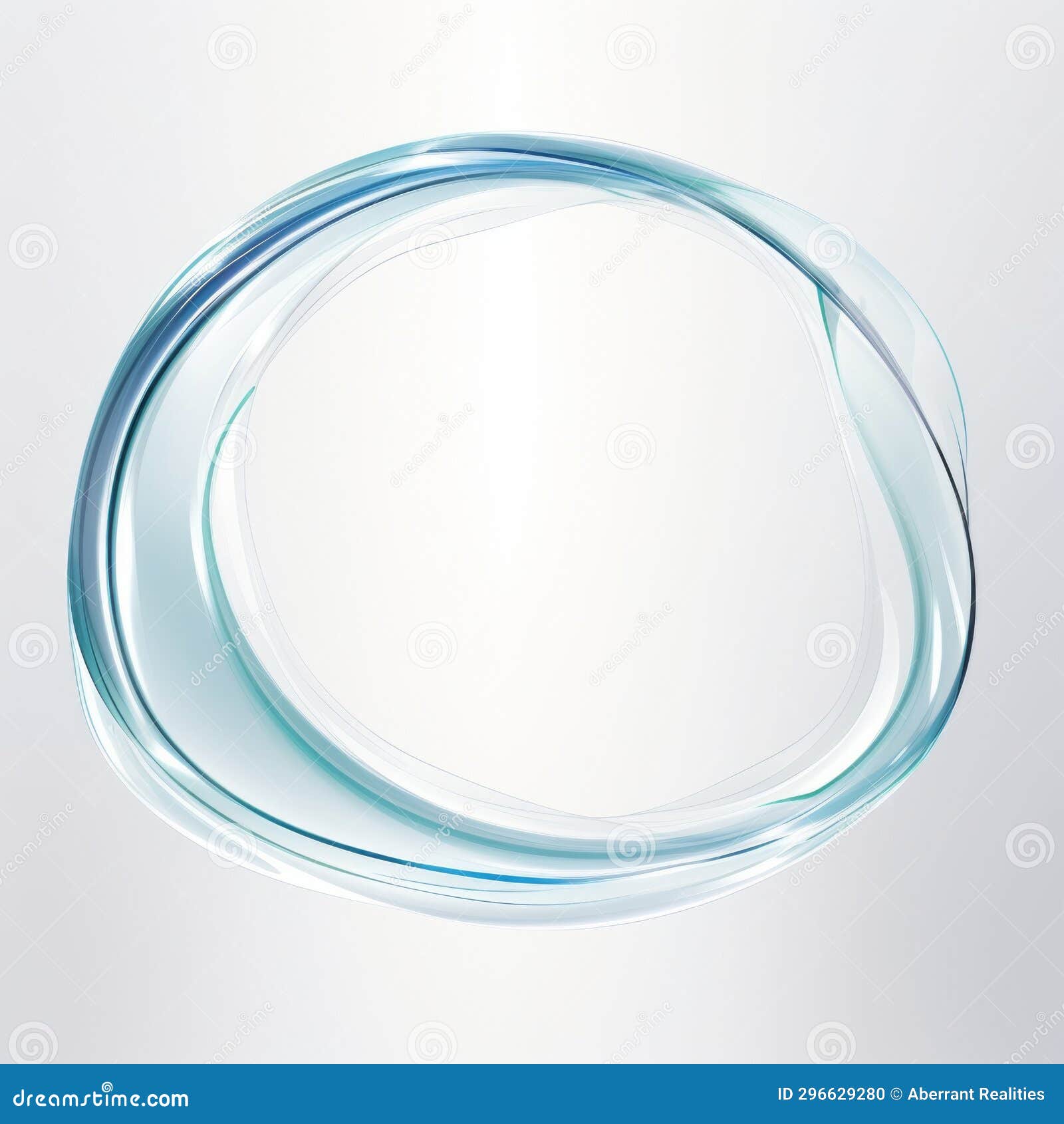 Abstract Blue Circle on a White Background Stock Illustration ...