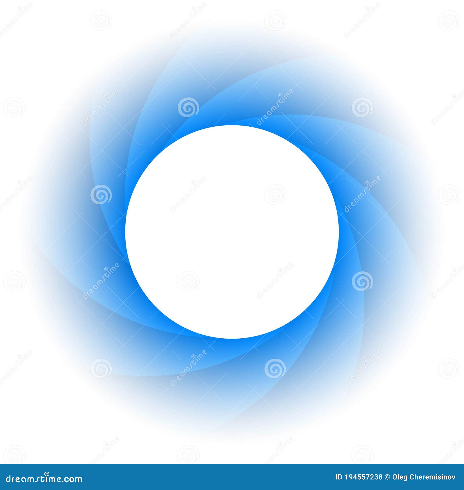 Abstract Blue Circle on White Background Stock Vector - Illustration of ...
