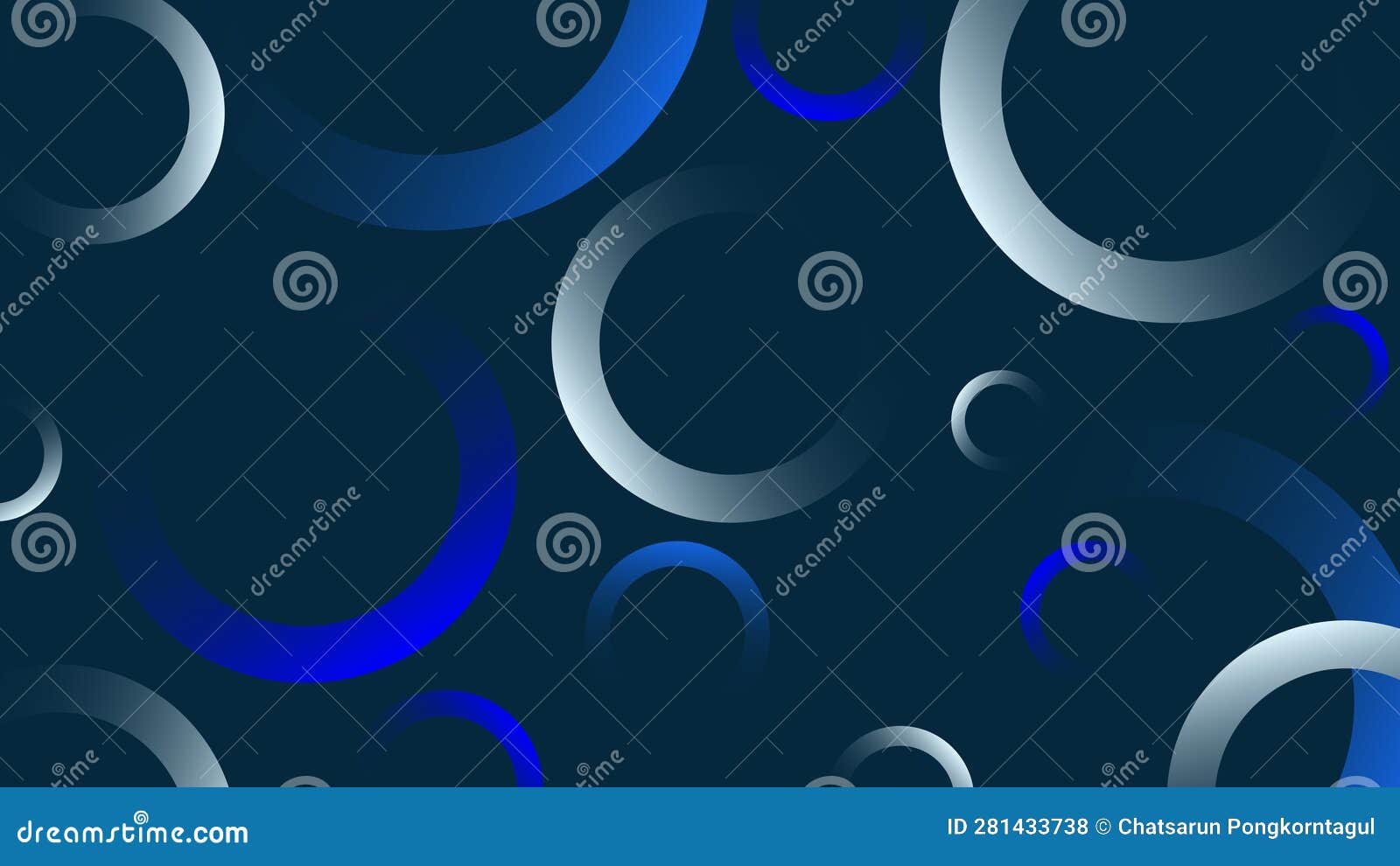 Abstract Blue Circles Effect Pattern on Blue Background Stock Vector - Illustration of wallpaper ...