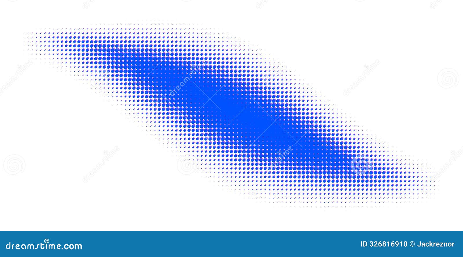 Abstract Blue Circles Halftone Isolated Stock Illustration ...