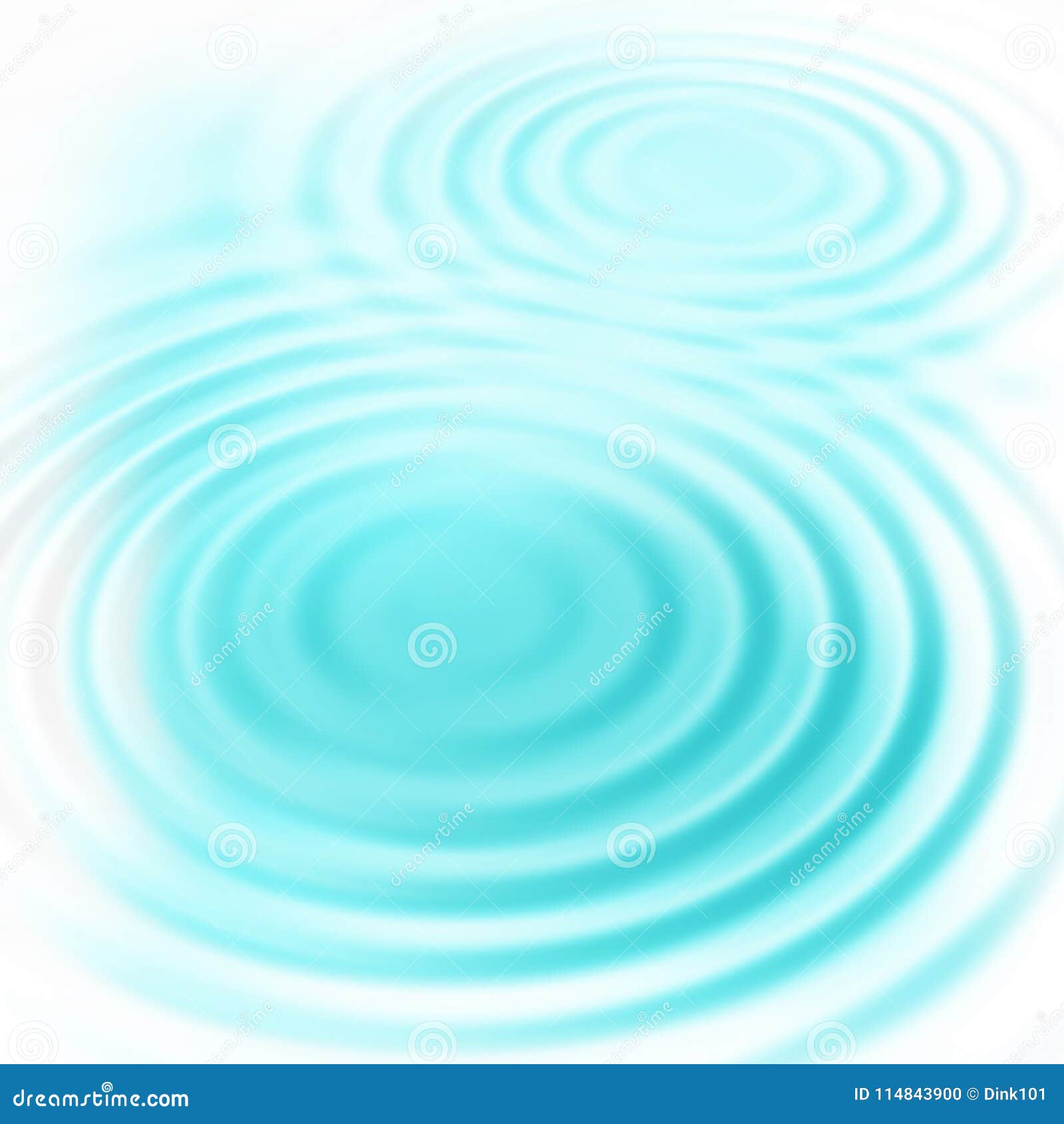 Abstract Blue Circular Water Ripples Stock Illustration - Illustration ...