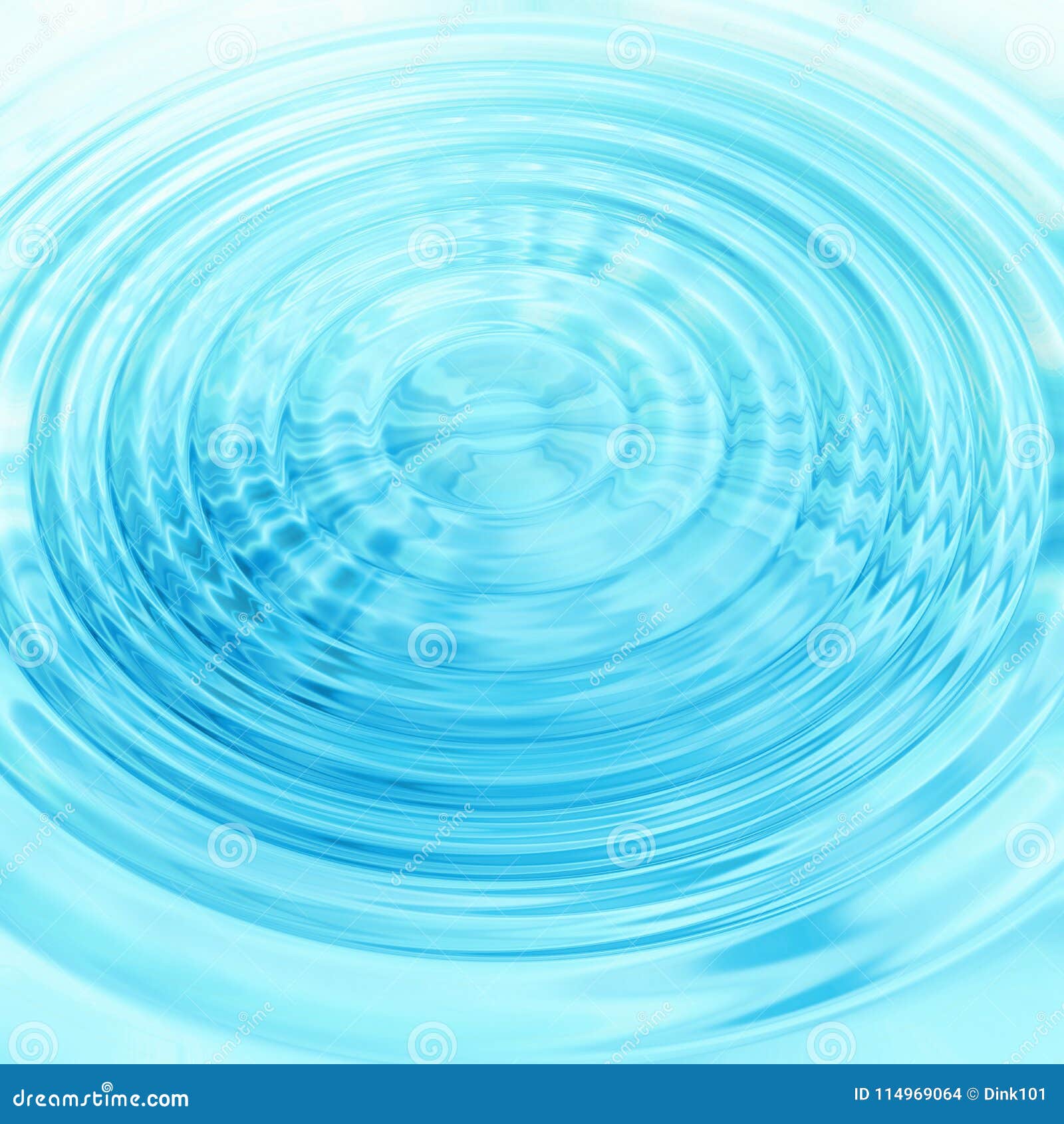 Abstract Blue Circular Water Ripples Stock Illustration - Illustration ...