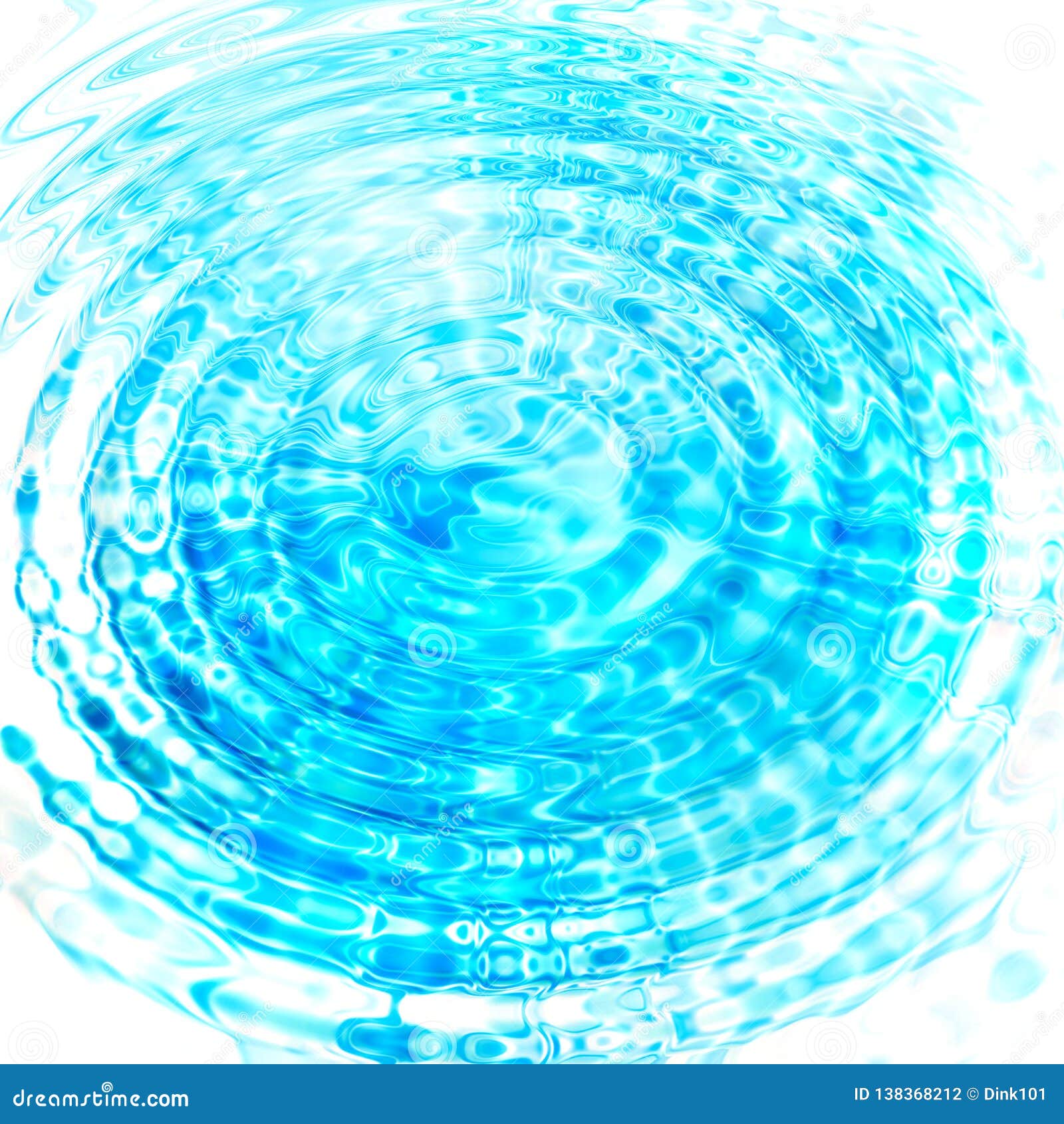 Abstract Blue Circular Water Ripples Stock Illustration - Illustration ...