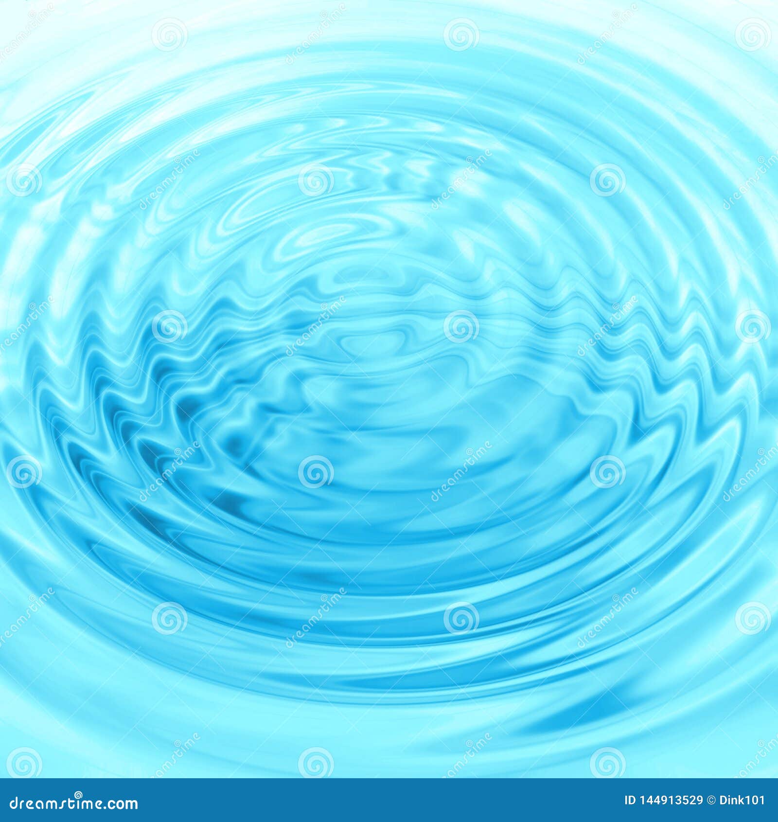 Abstract Blue Circular Water Ripples Stock Illustration - Illustration ...