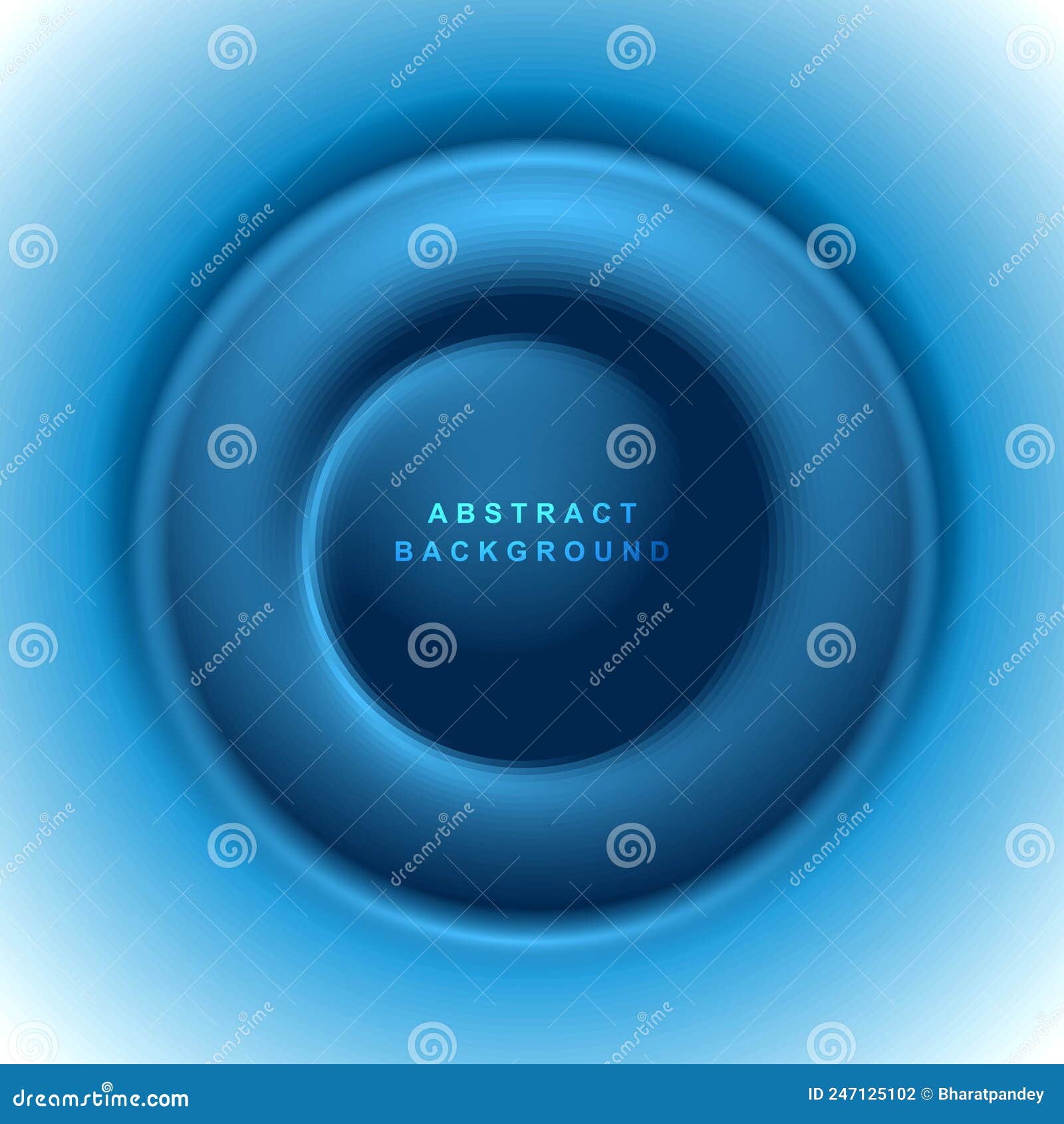 Abstract Blue Circular Wave Background Stock Vector - Illustration of ...