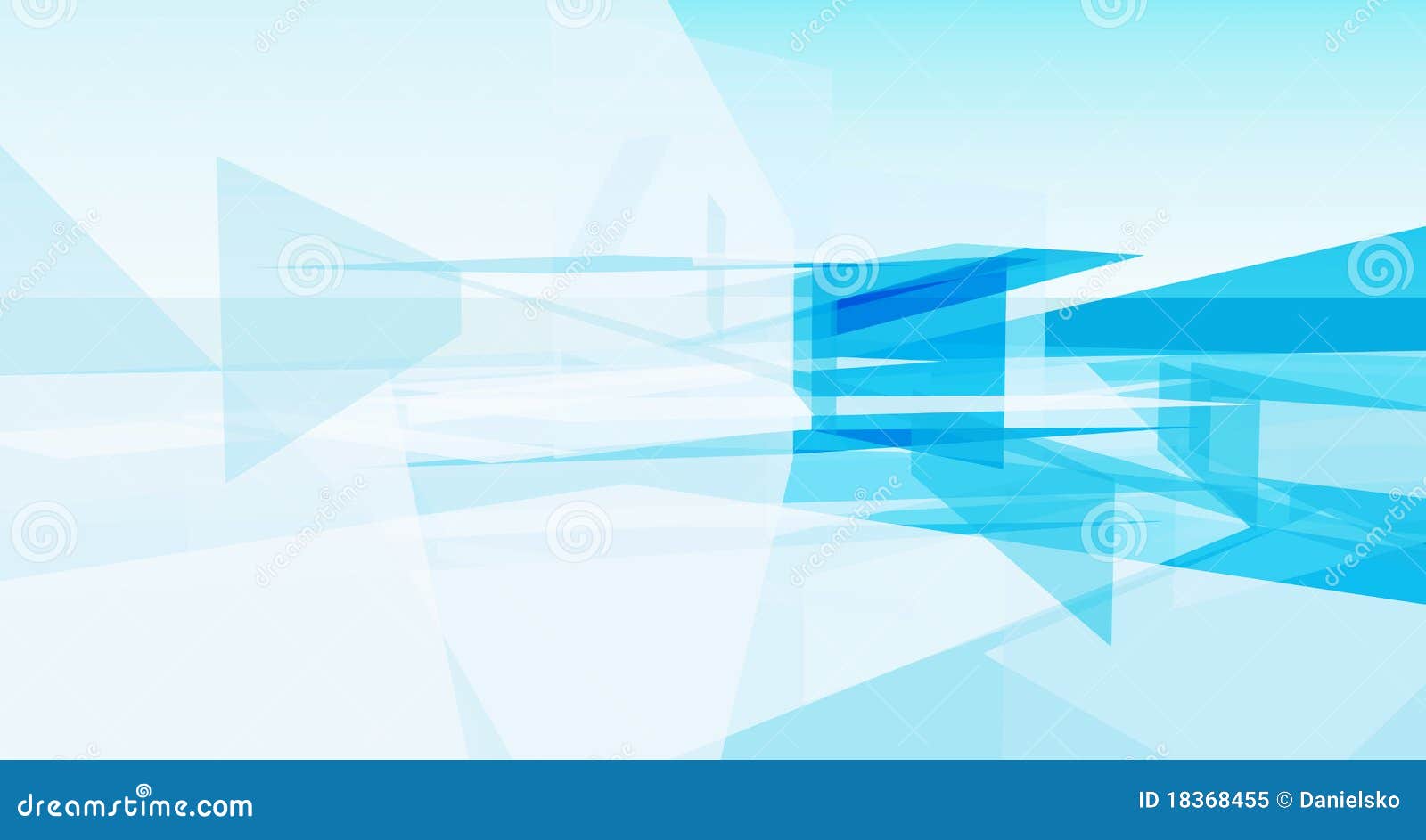 Abstract Blue Clean Background with Copyspace Stock Illustration ...