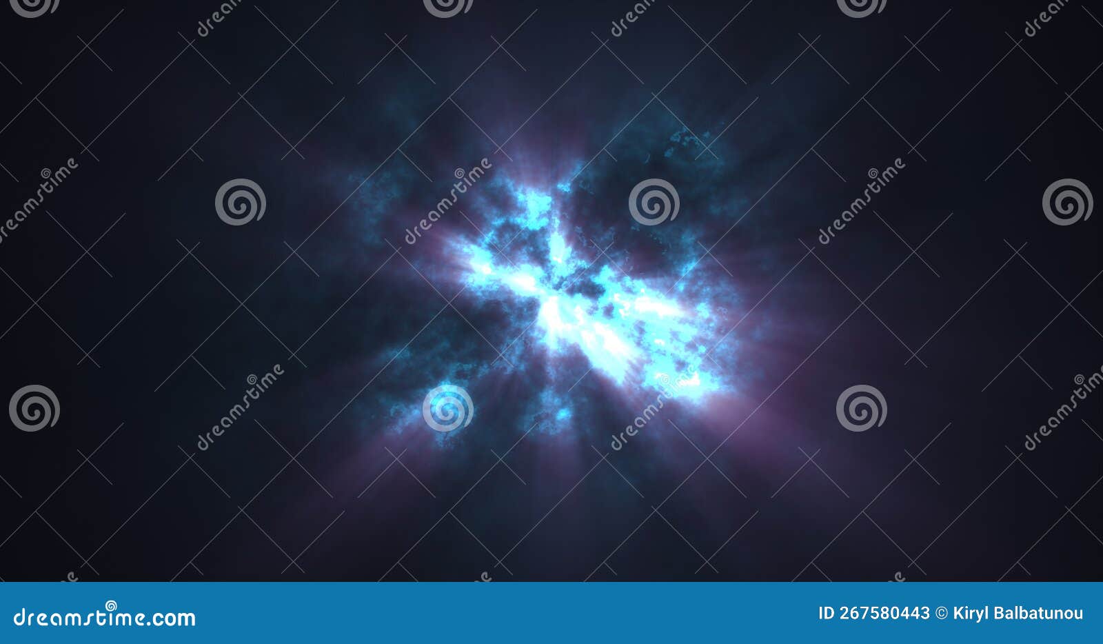 Abstract Blue Cloudy Overcast Sky and Sun Rays in Bad Weather, Abstract ...