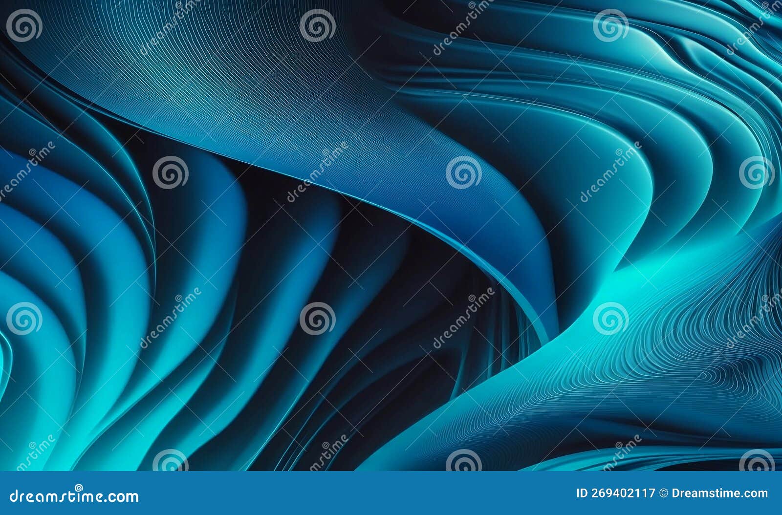 Abstract Blue Background, Wallpaper of Waves, Veils Texture, Dynamic ...