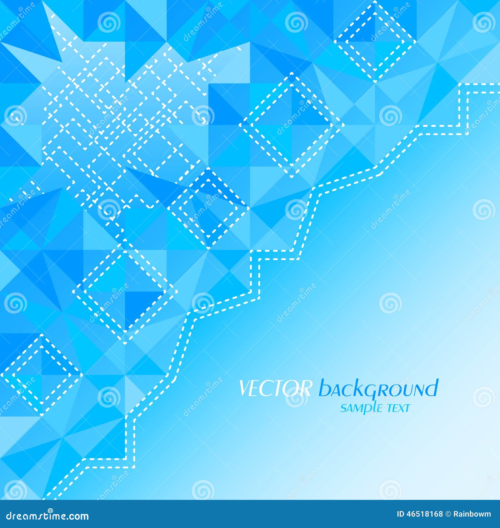 Abstract Blue Color Background with Place for Your Text Stock Vector ...