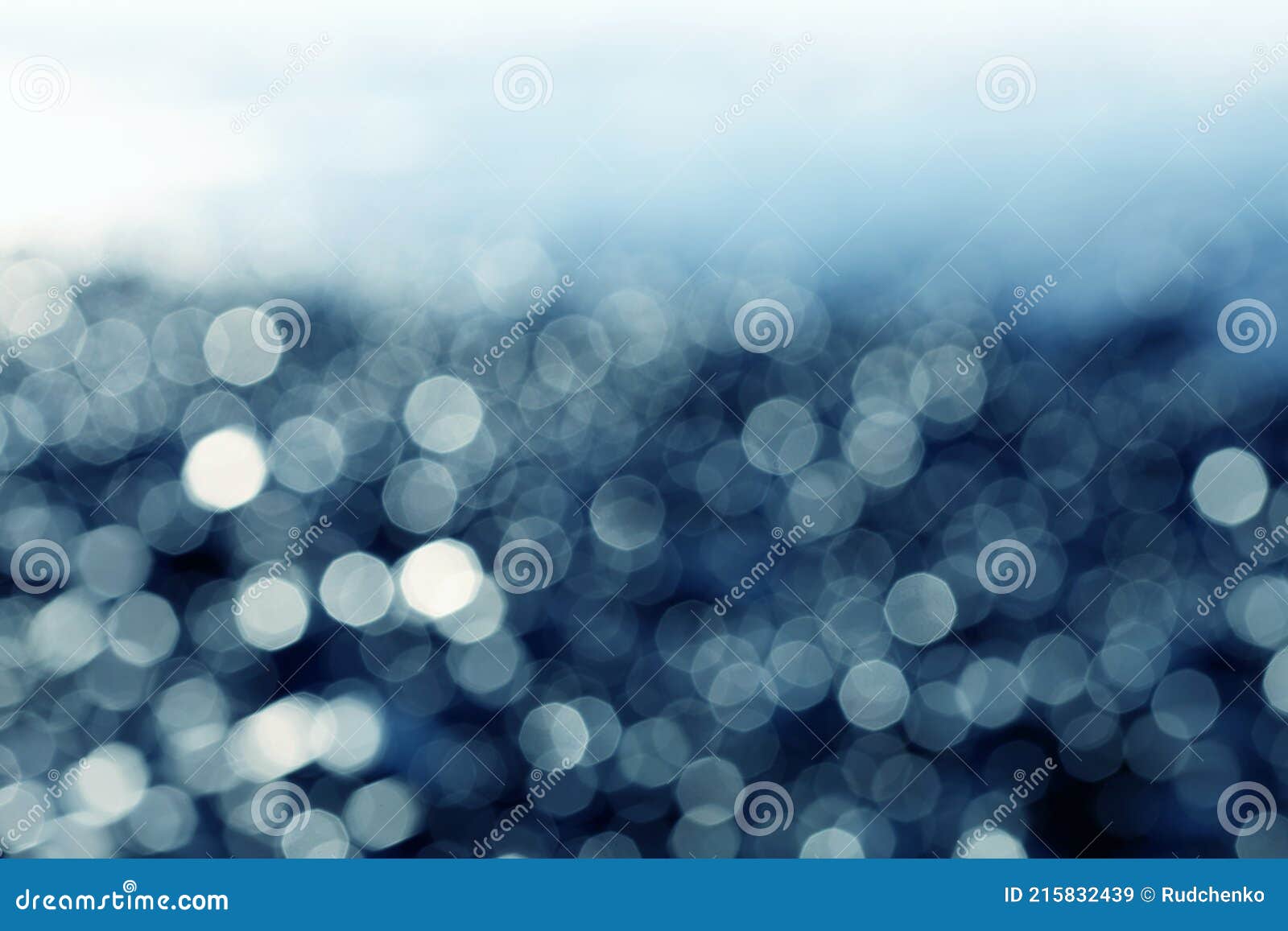 Abstract Blue Color Blur Smoke Blinking Background. Soft Focus Stock ...