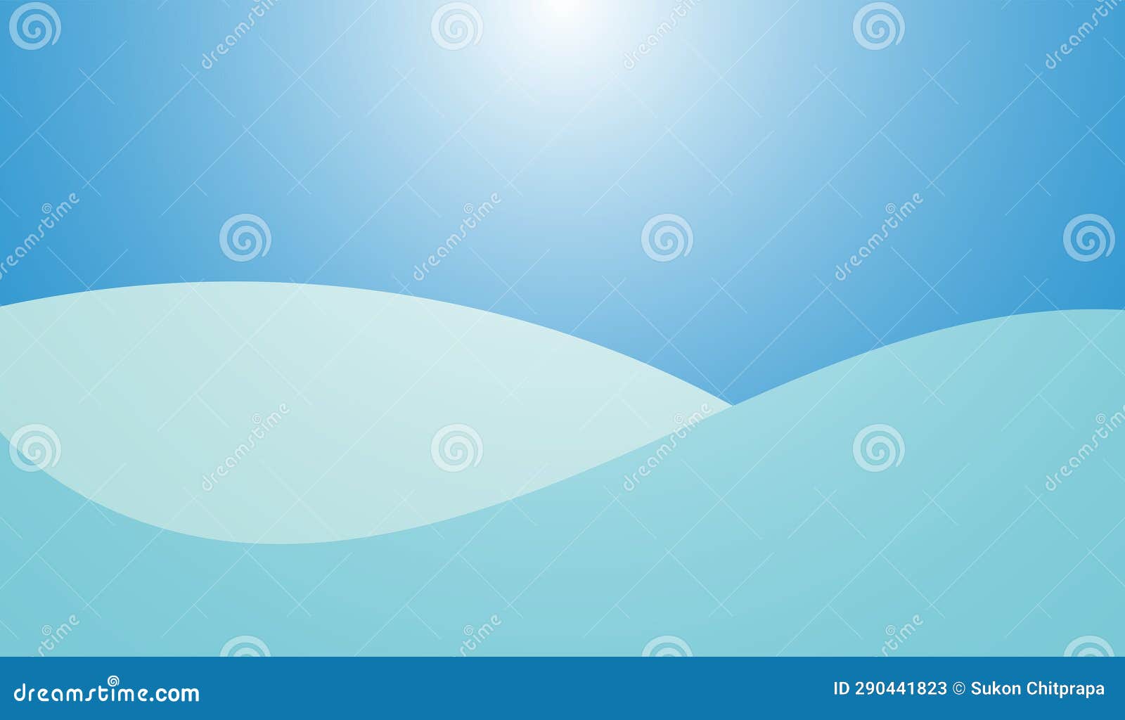 Abstract Blue Color Curve Shape on Gradient Blue Background Vector ...