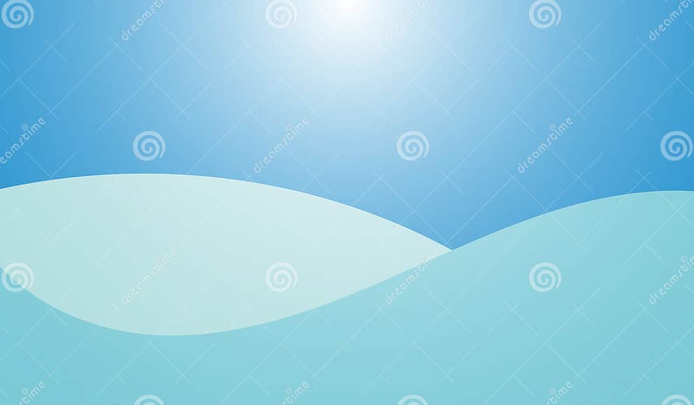 Abstract Blue Color Curve Shape on Gradient Blue Background Vector ...