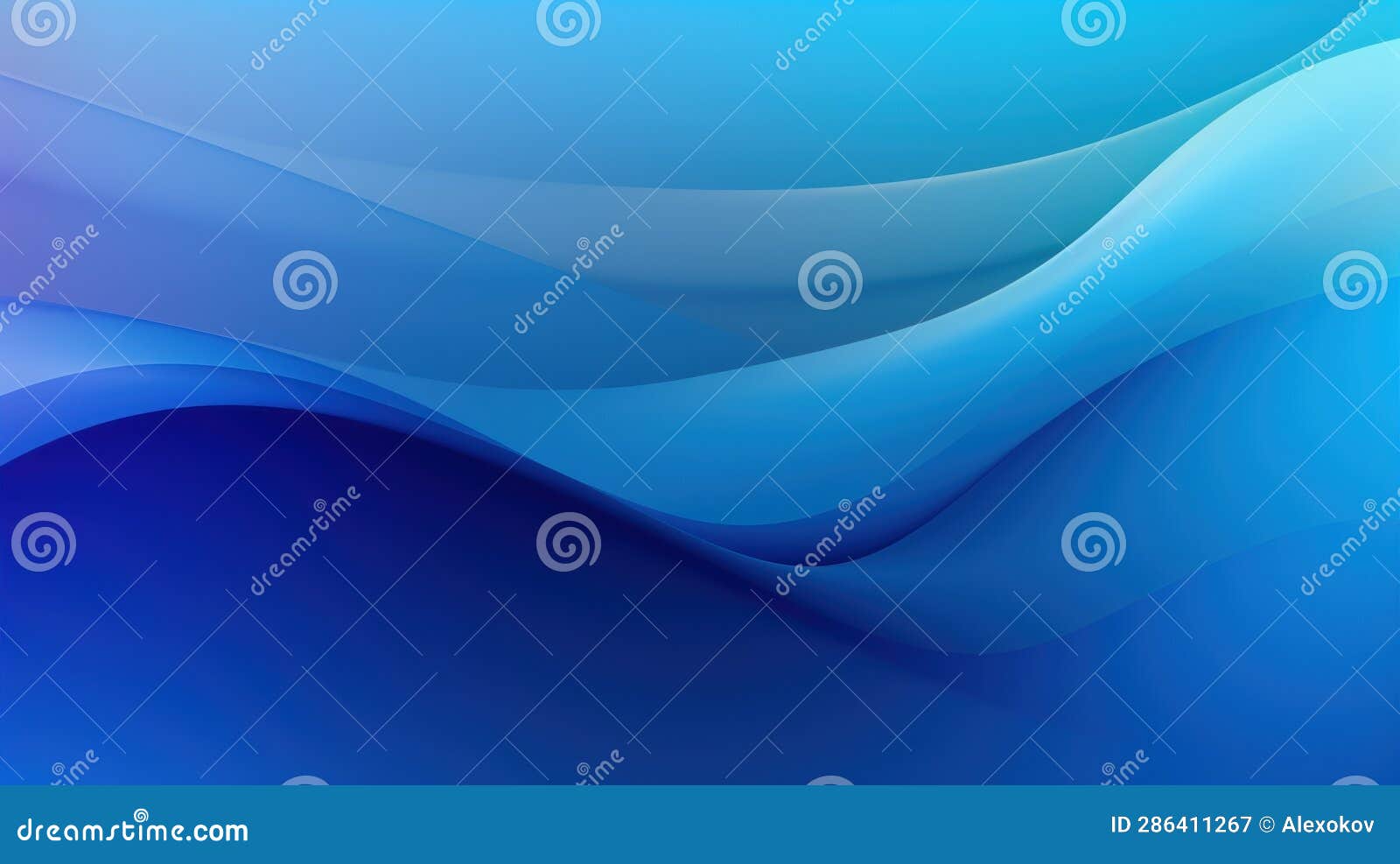Abstract Blue Color Gradient Vignette AI Generated Stock Illustration ...
