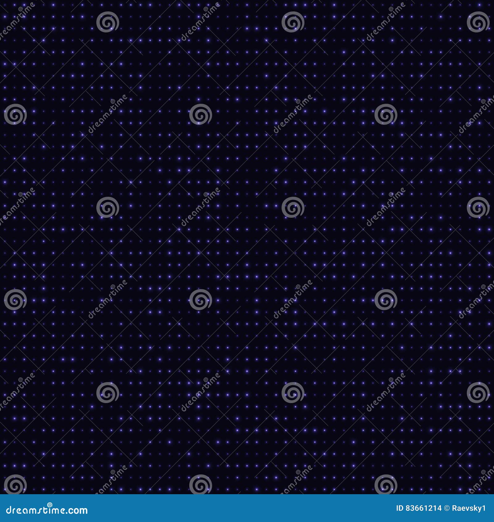 Abstract Blue Color Neon Dots, Dotted Technology Background. Glowing ...