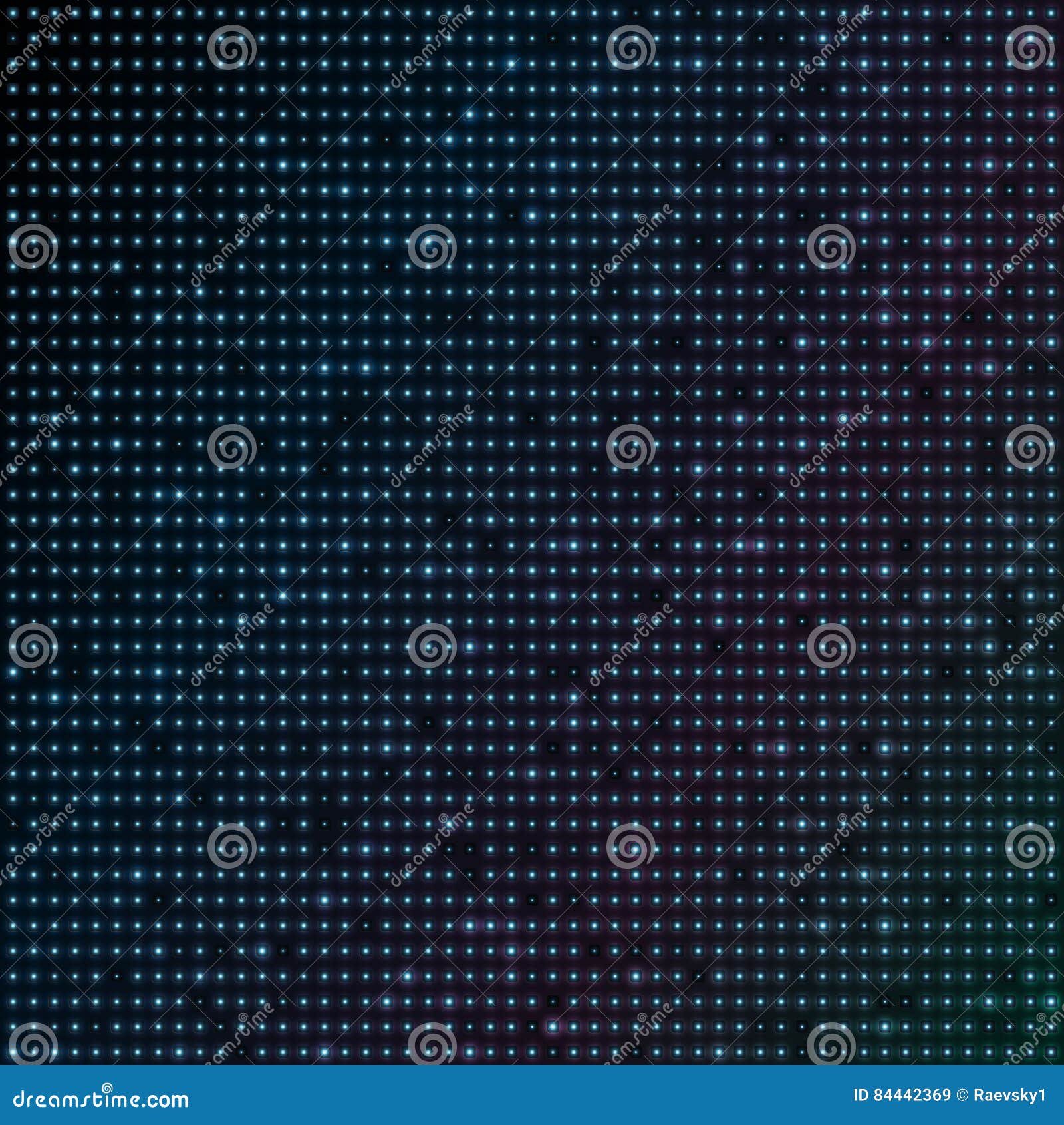 Abstract Blue Color Neon Dots, Dotted Technology Background. Glowing ...