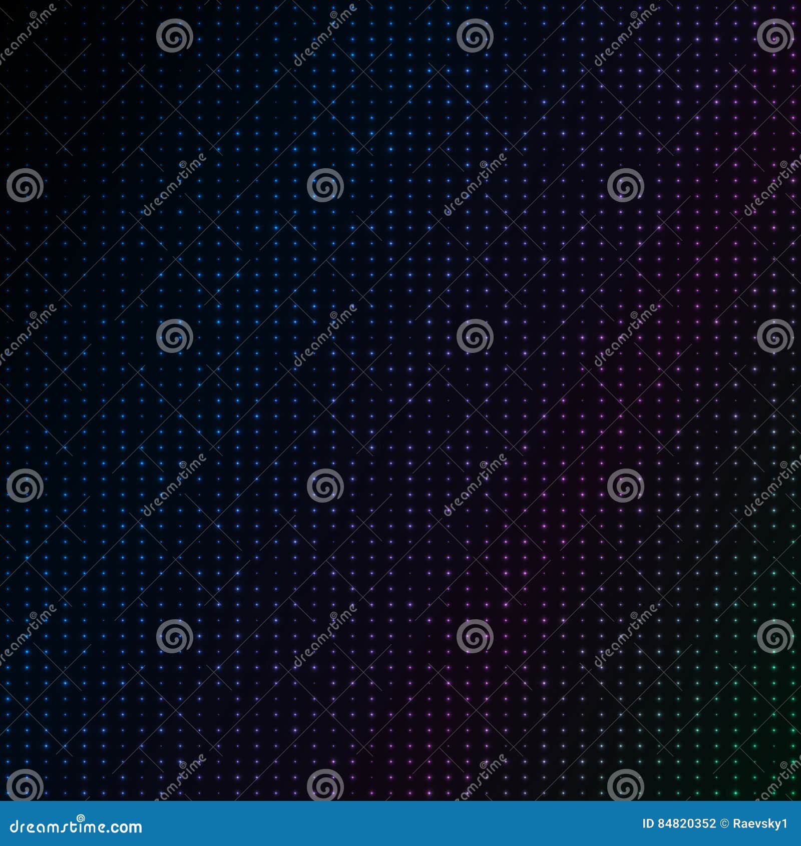 Abstract Blue Color Neon Dots, Dotted Technology Background. Glowing ...