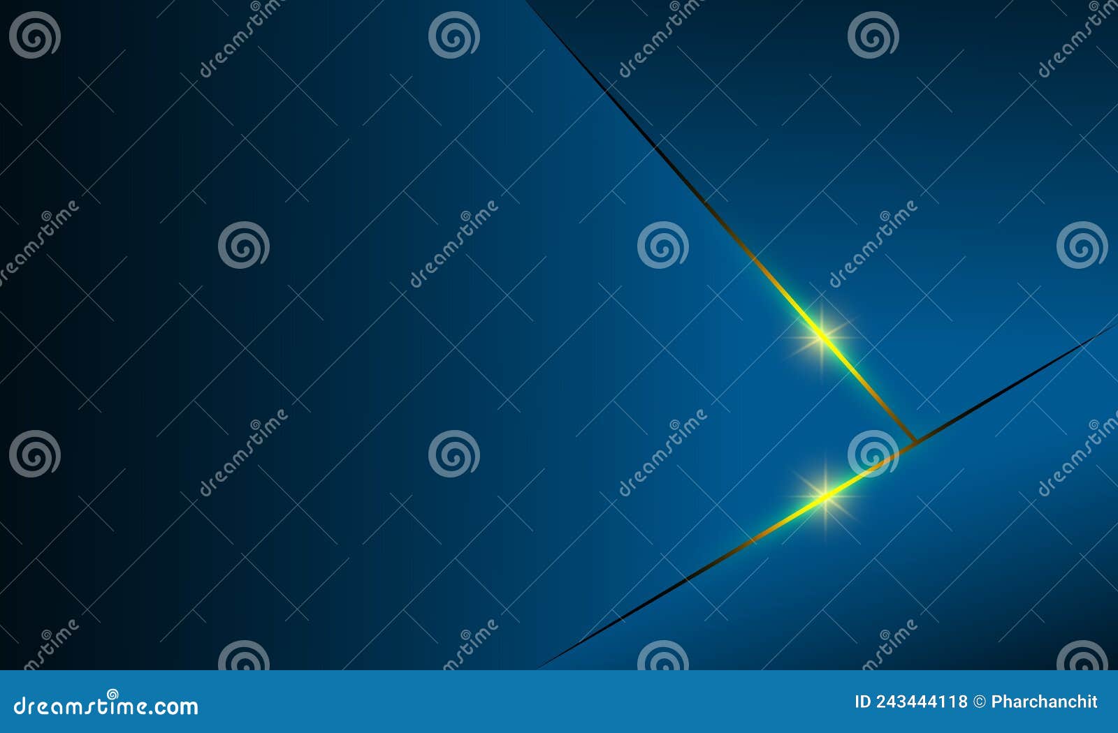 Abstract Blue Color Polygon Triangles Shape Background. Glowing Stock ...