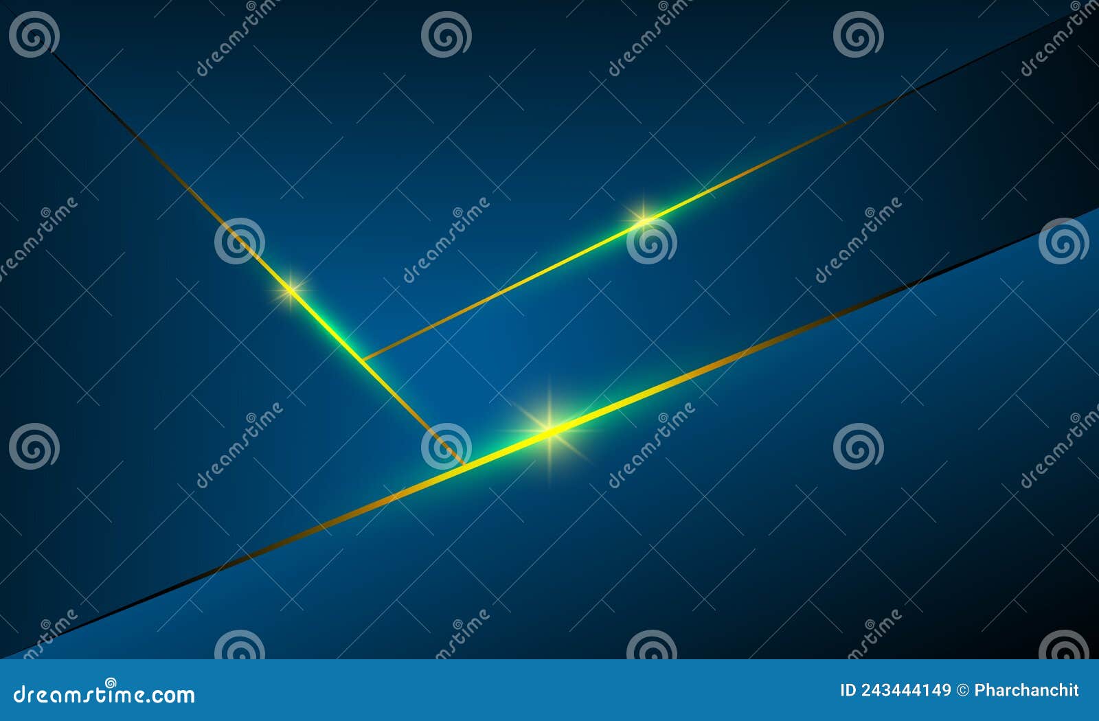 Abstract Blue Color Polygon Triangles Shape Background. Glowing Stock ...