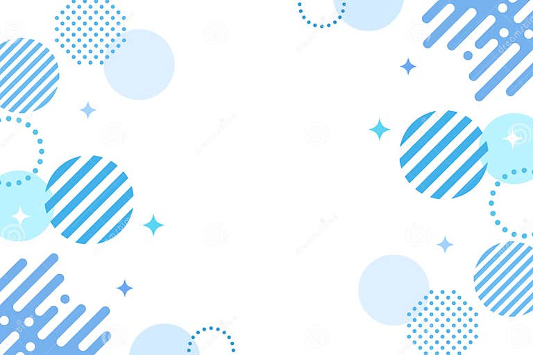 Abstract Blue Color Stripe Line. Geometric Circle Background. Wave ...