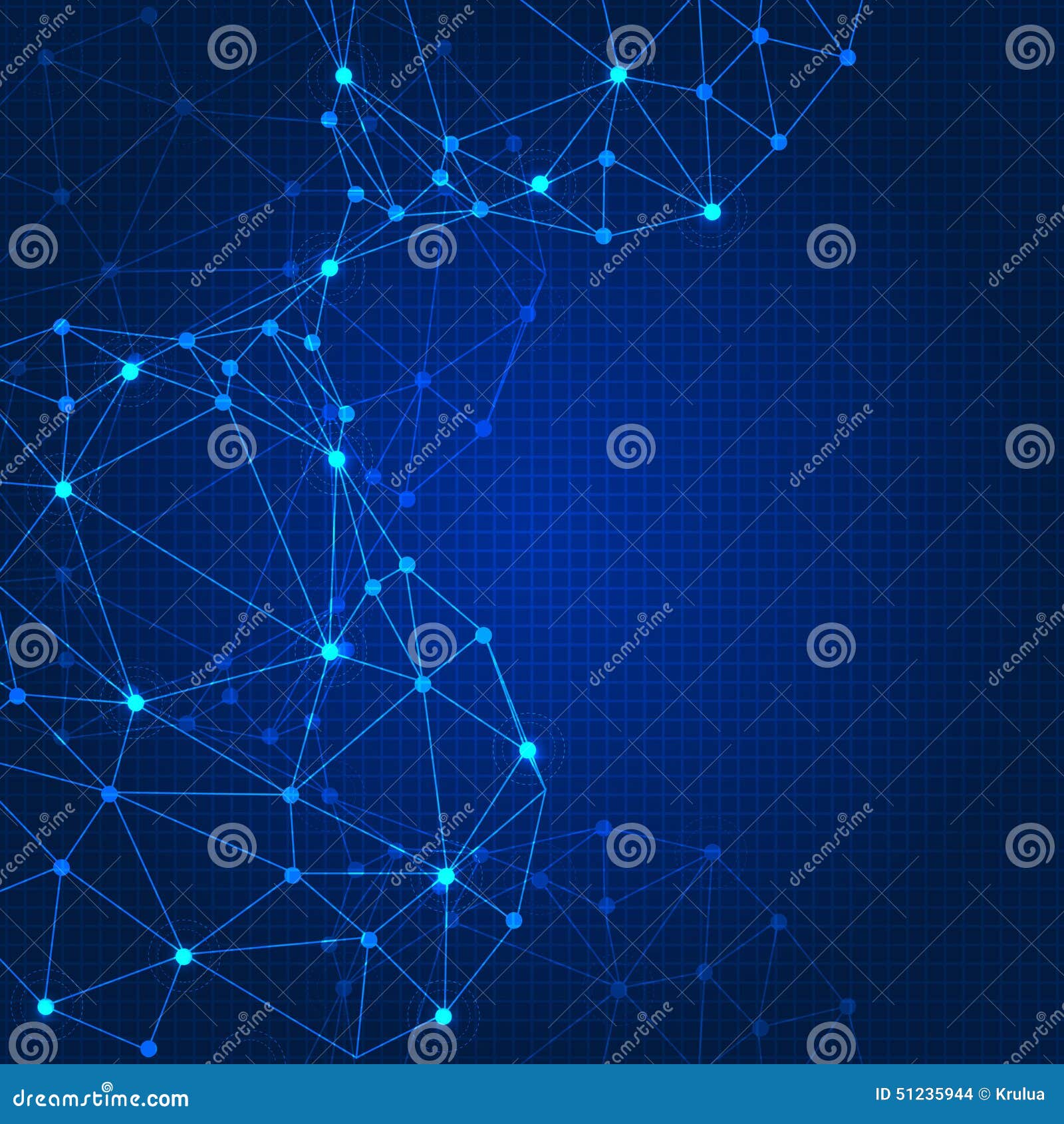 Abstract Blue Color Technological Background. Stock Vector ...