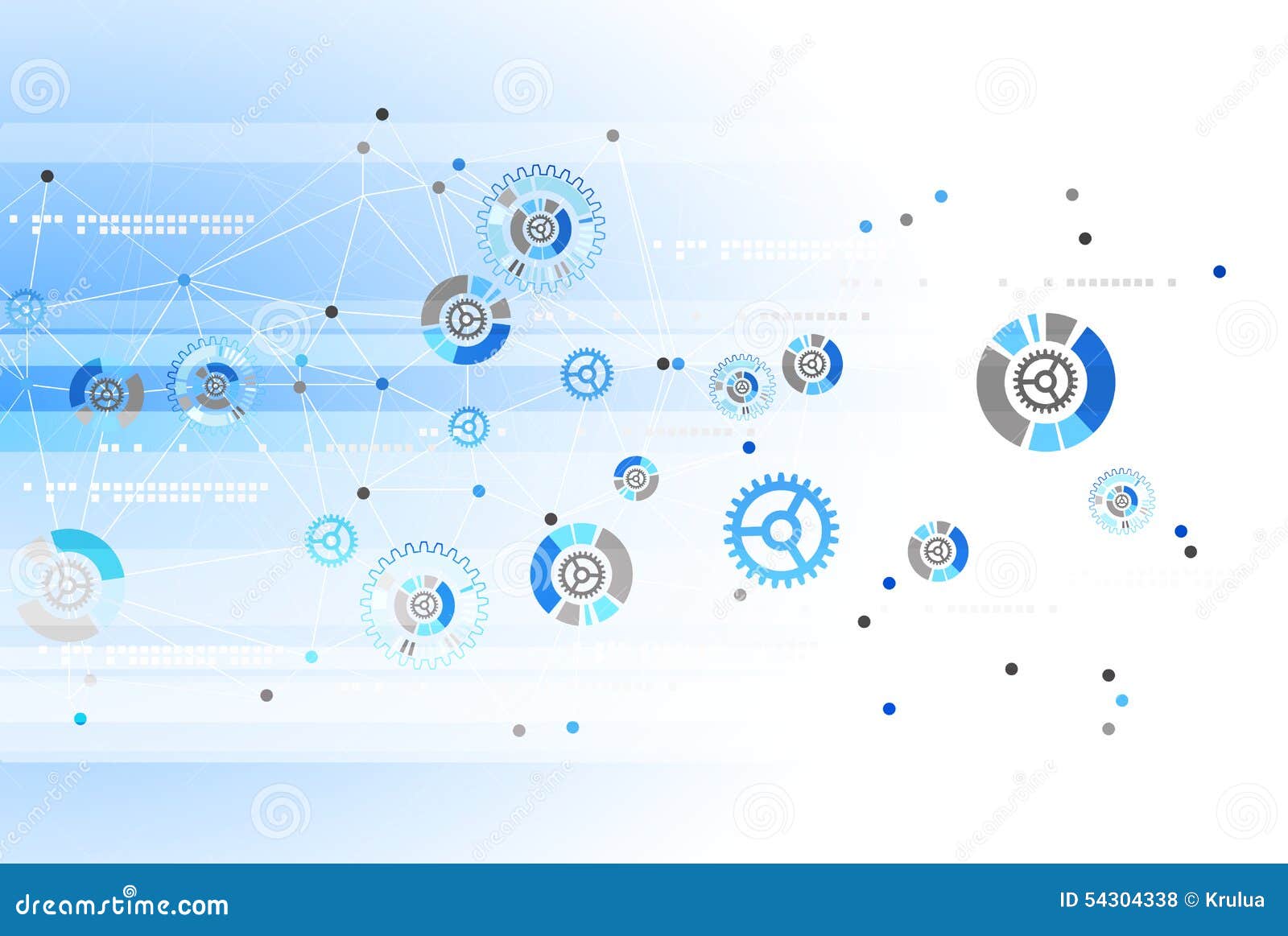 Abstract Blue Color Technology Background. Stock Vector - Illustration ...