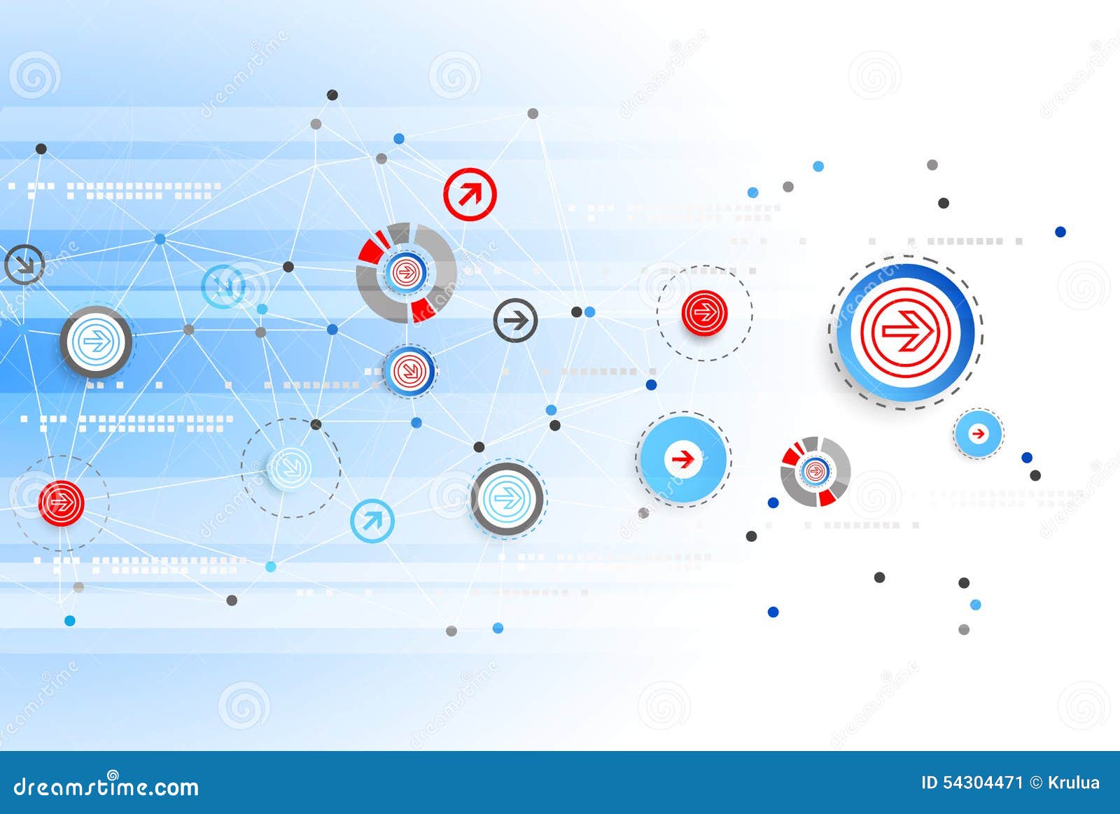 Abstract Blue Color Technology Background. Stock Vector - Illustration ...