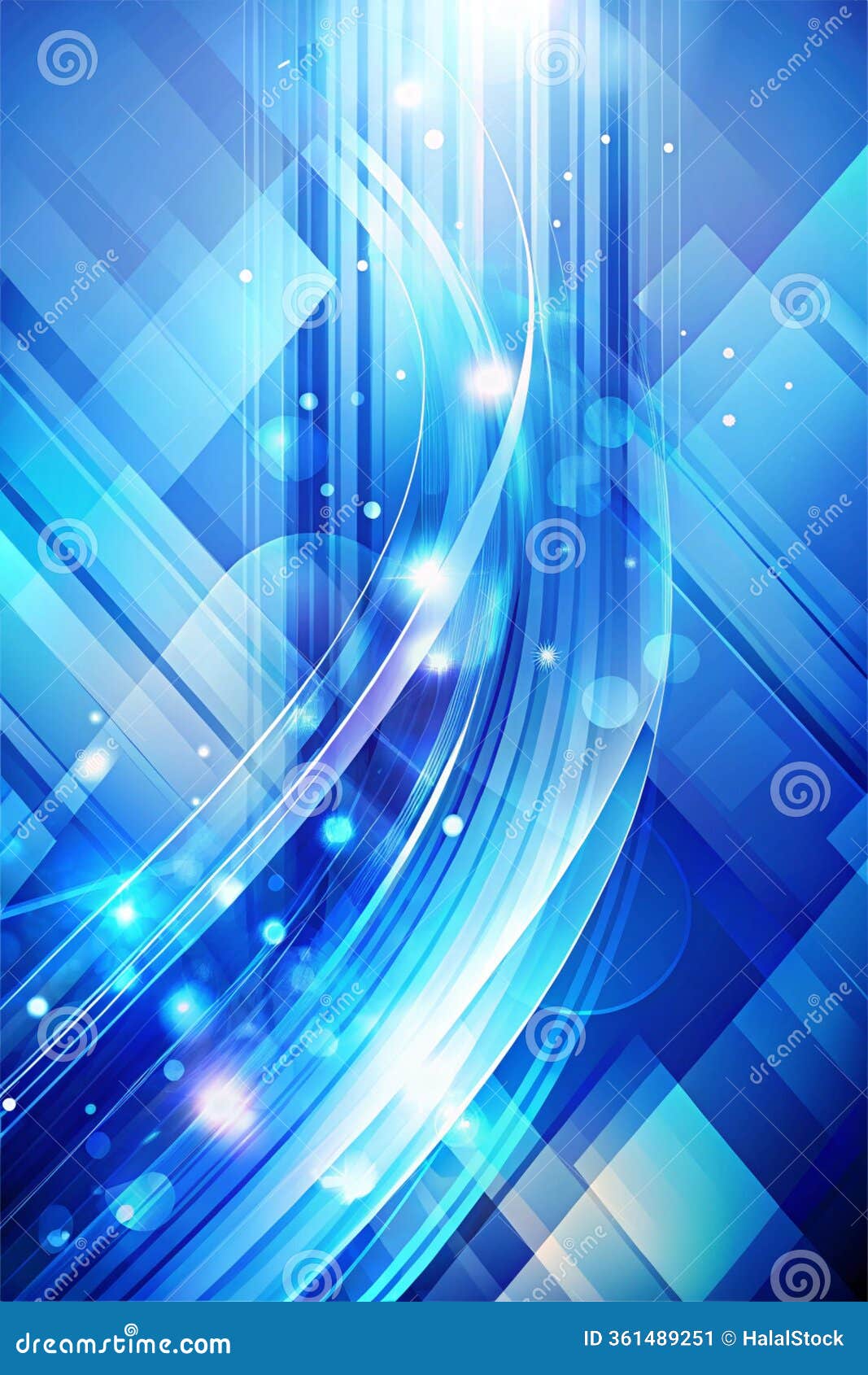 Abstract Blue Color Vector Art Background Stock Illustration ...