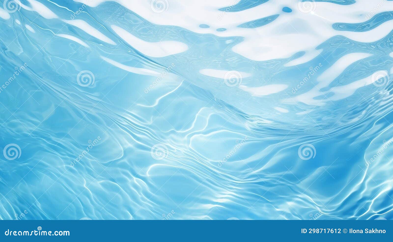 Abstract Blue Color Water Wave Stock Illustration - Illustration of ...