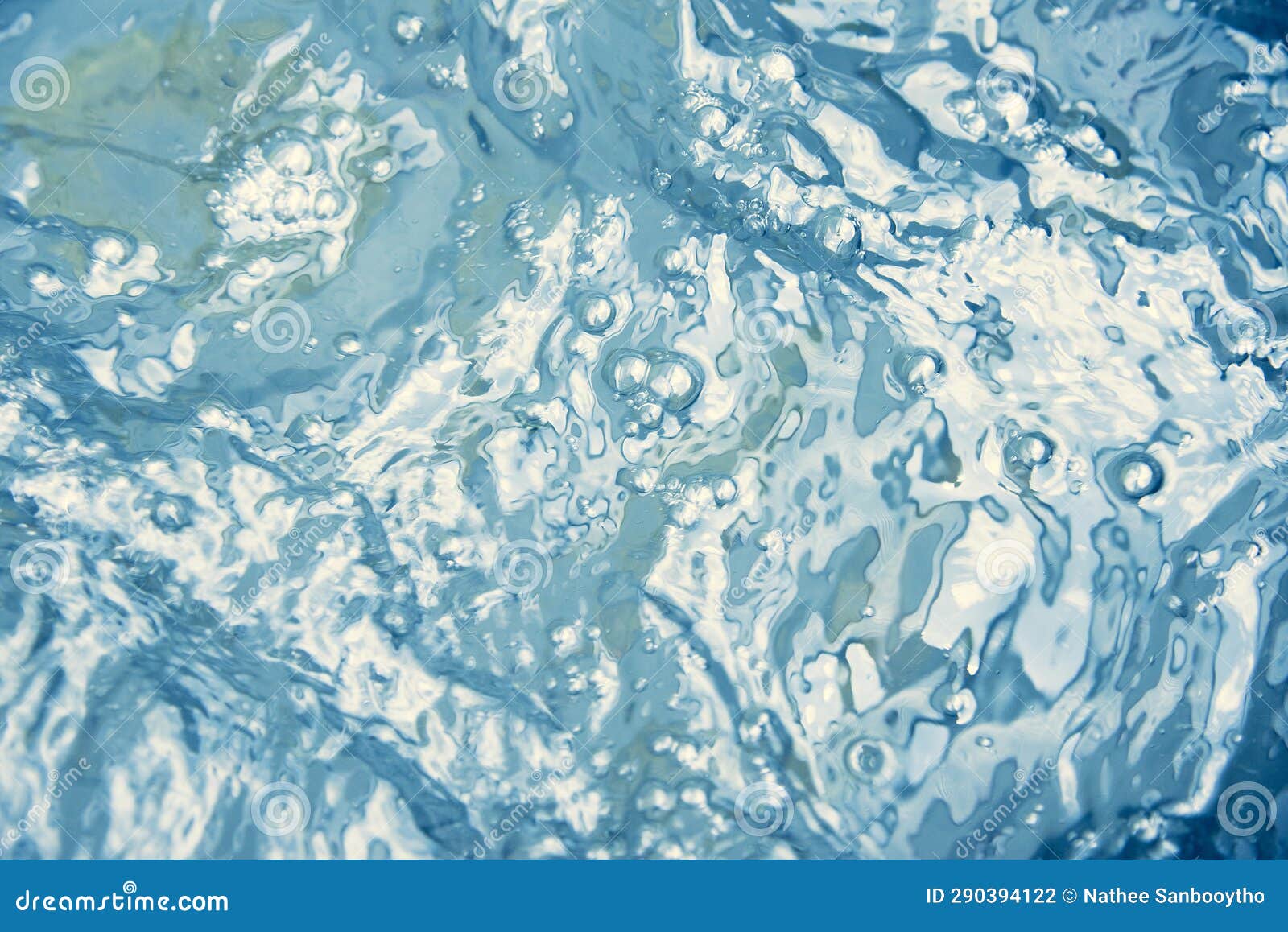 Abstract Blue Color Water Wave . Stock Photo - Image of snow, cosmetic ...