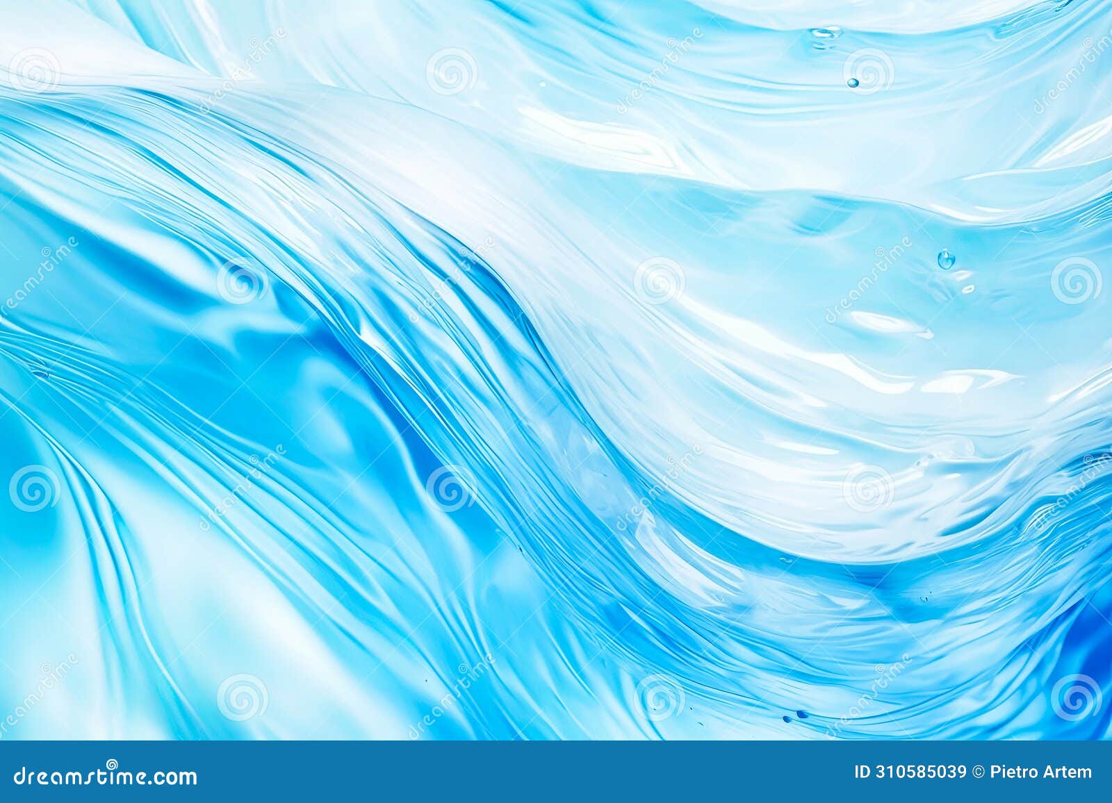 Abstract Blue Color Water Wave Pure Natural Stock Image - Image of ...